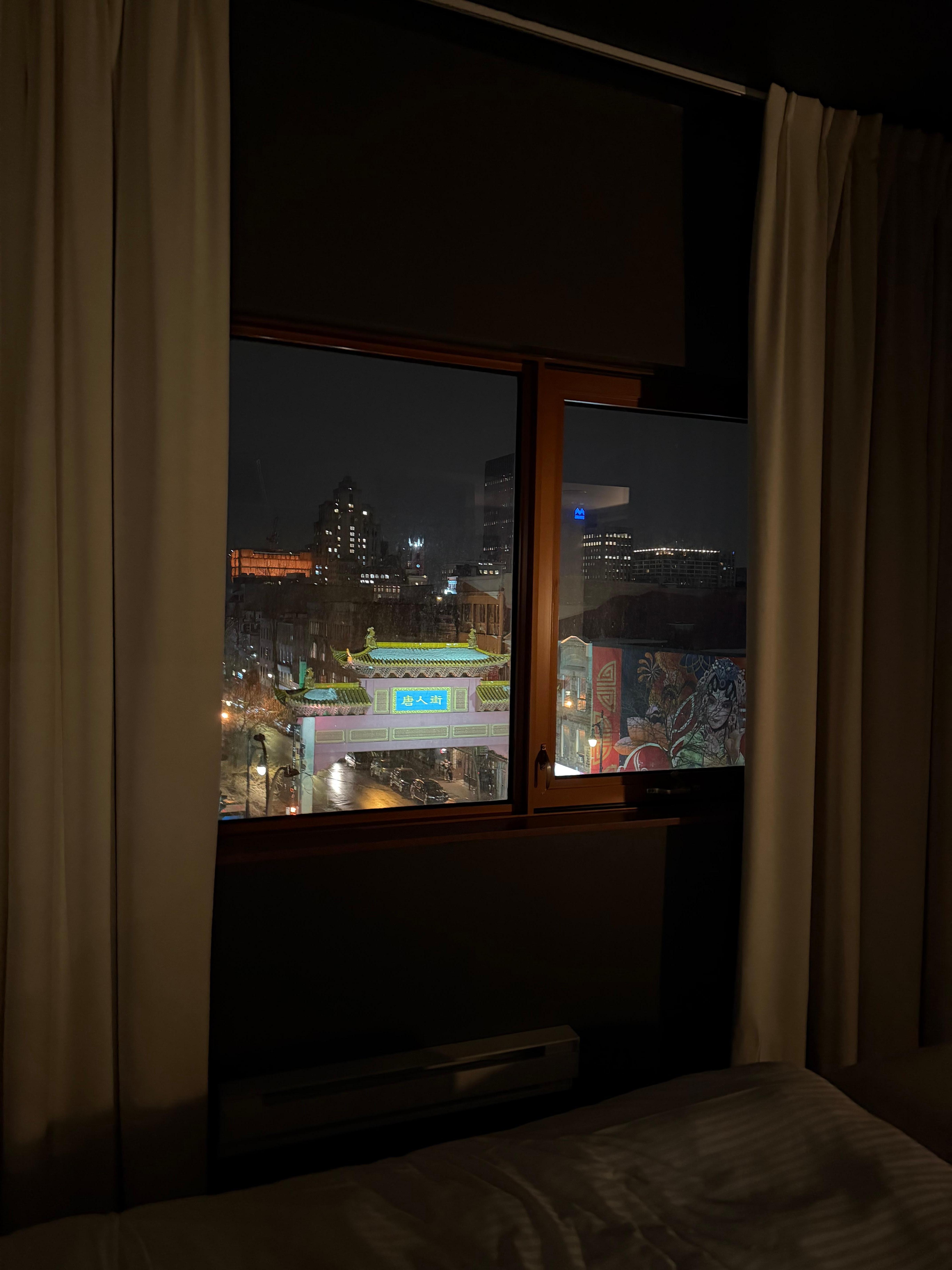 The room views was amazing with the rain.