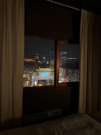 The room views was amazing with the rain.