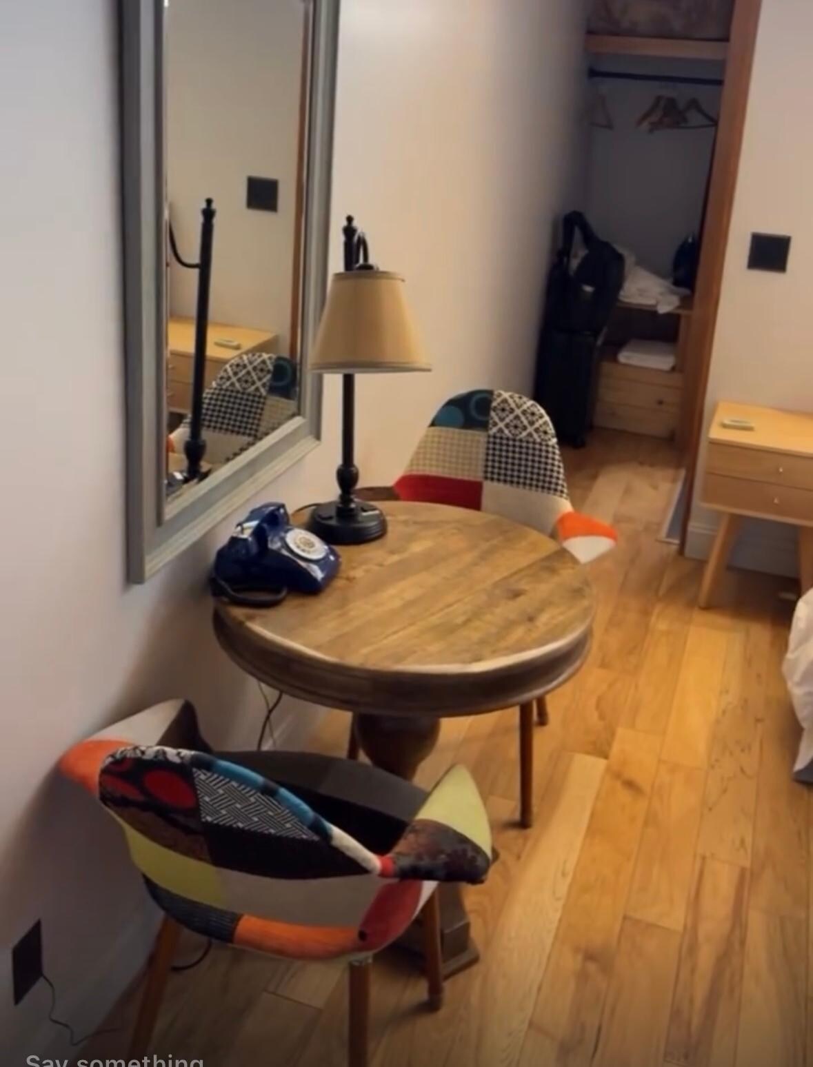 Original layout of room when I arrived.