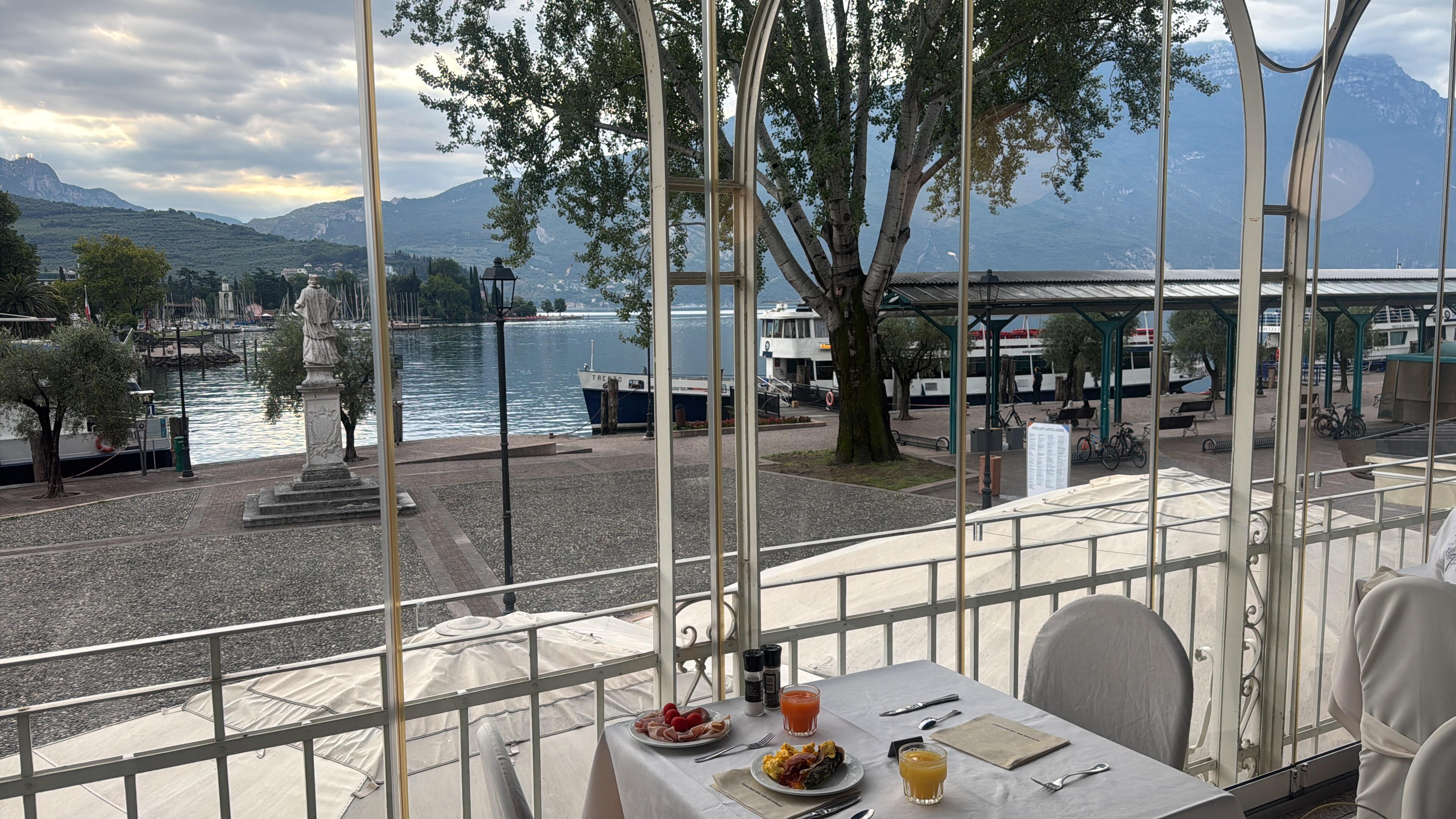 Vista do café da manhã 