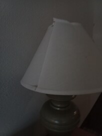 Broken lamp shade