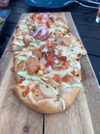 Tequila chicken flatbread