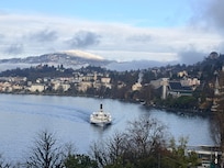 Partial lake view from balcony