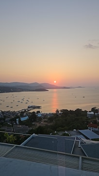 Beautiful sunset from the bslcony