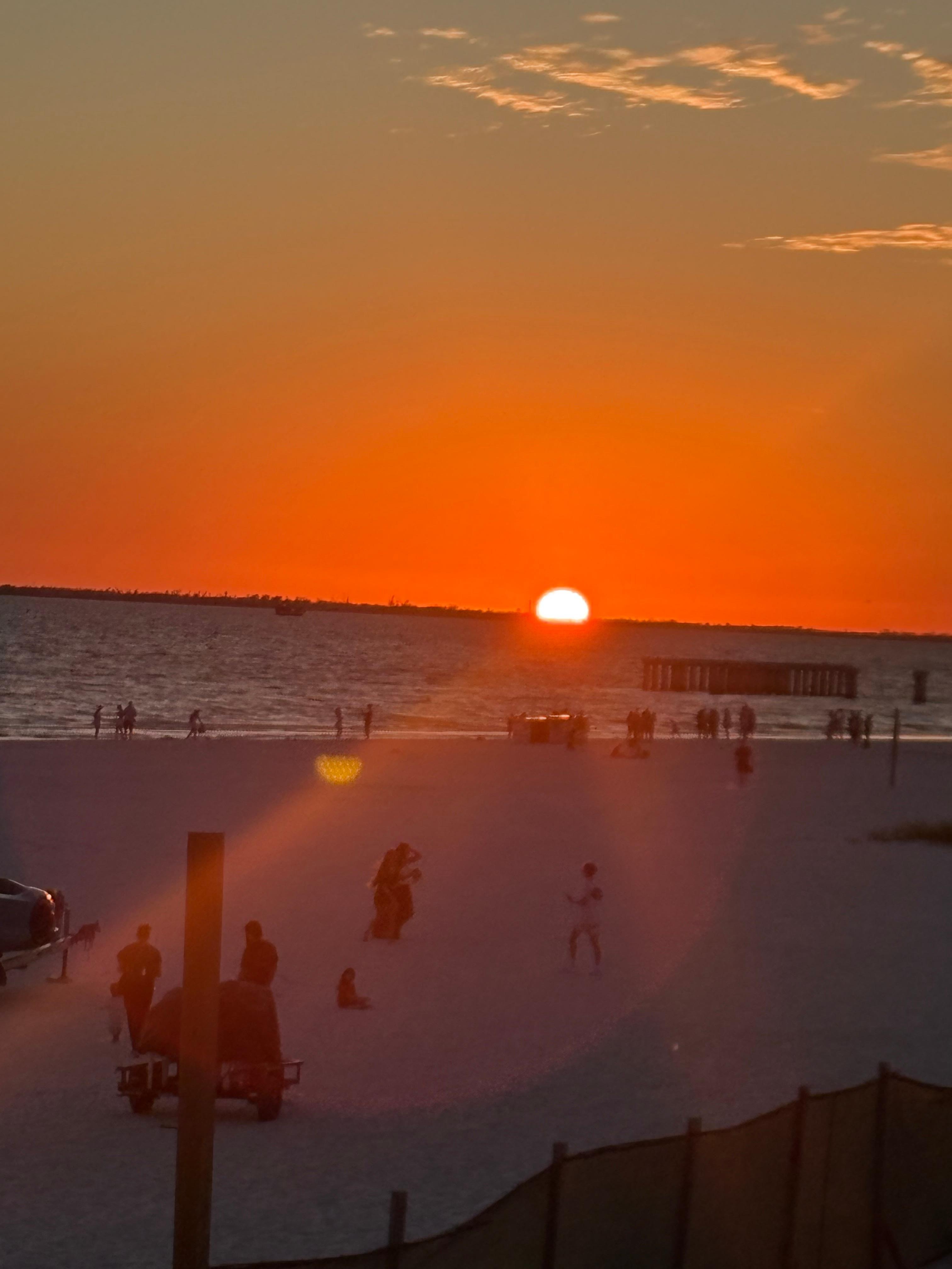 Sunset from my room or from the rooftop restaurant