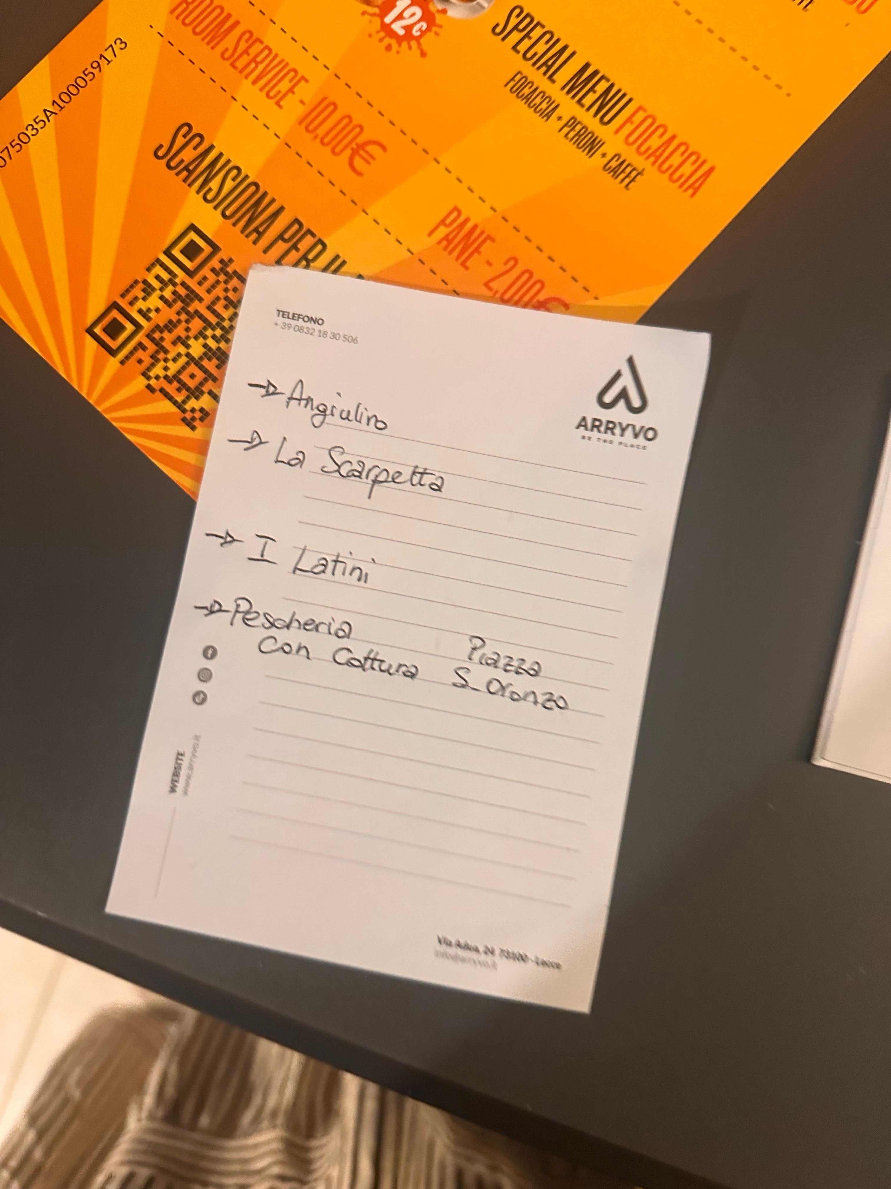 Indicações do hotel! 