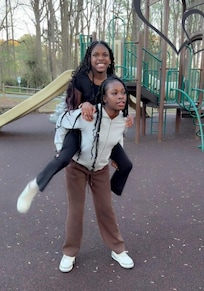 Playground was a few minutes away for kids to play!