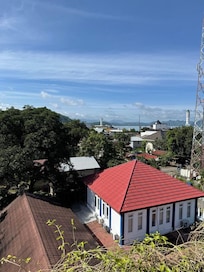 The other side of the breakfast terrace