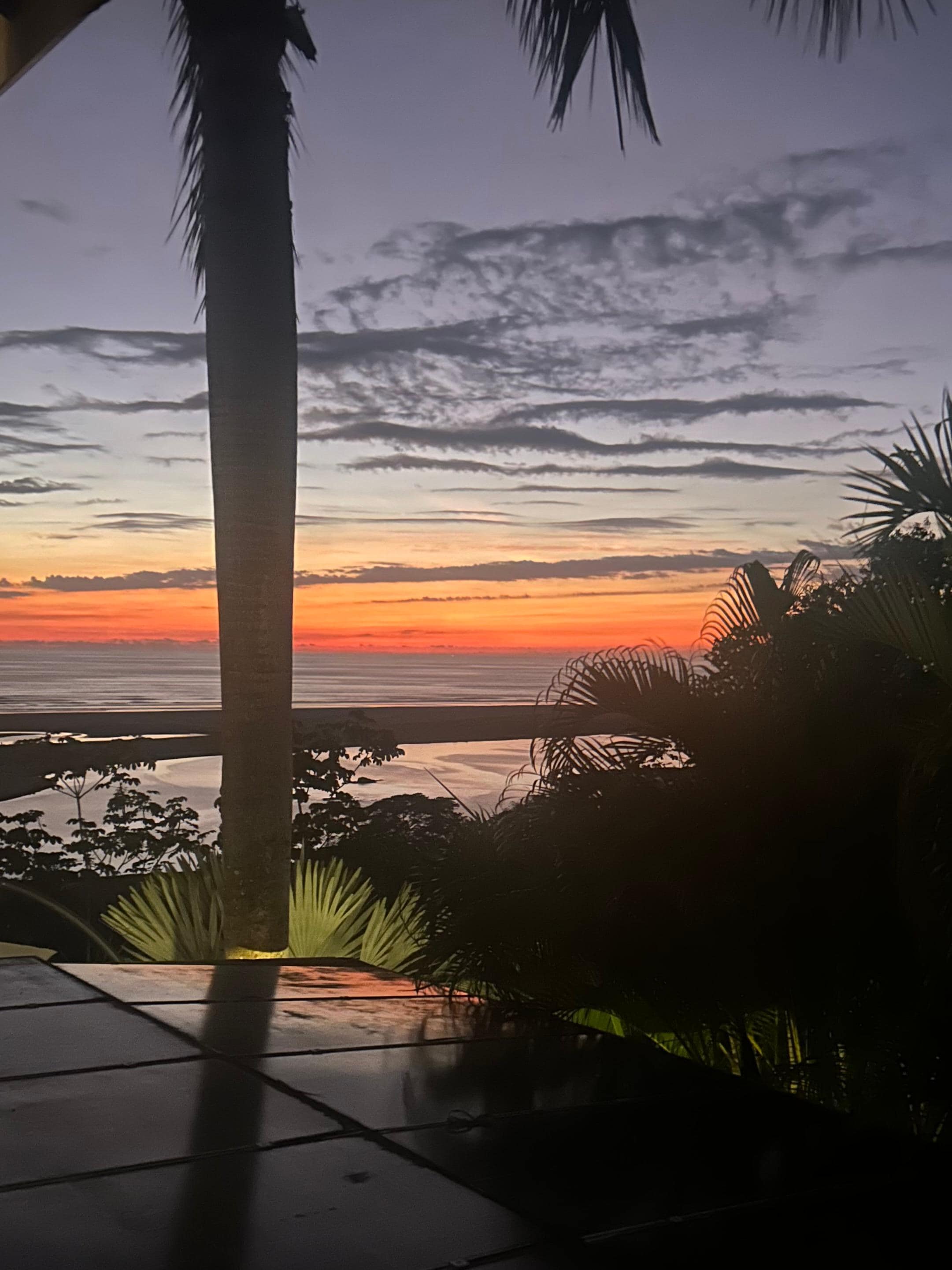 Sunset from our room