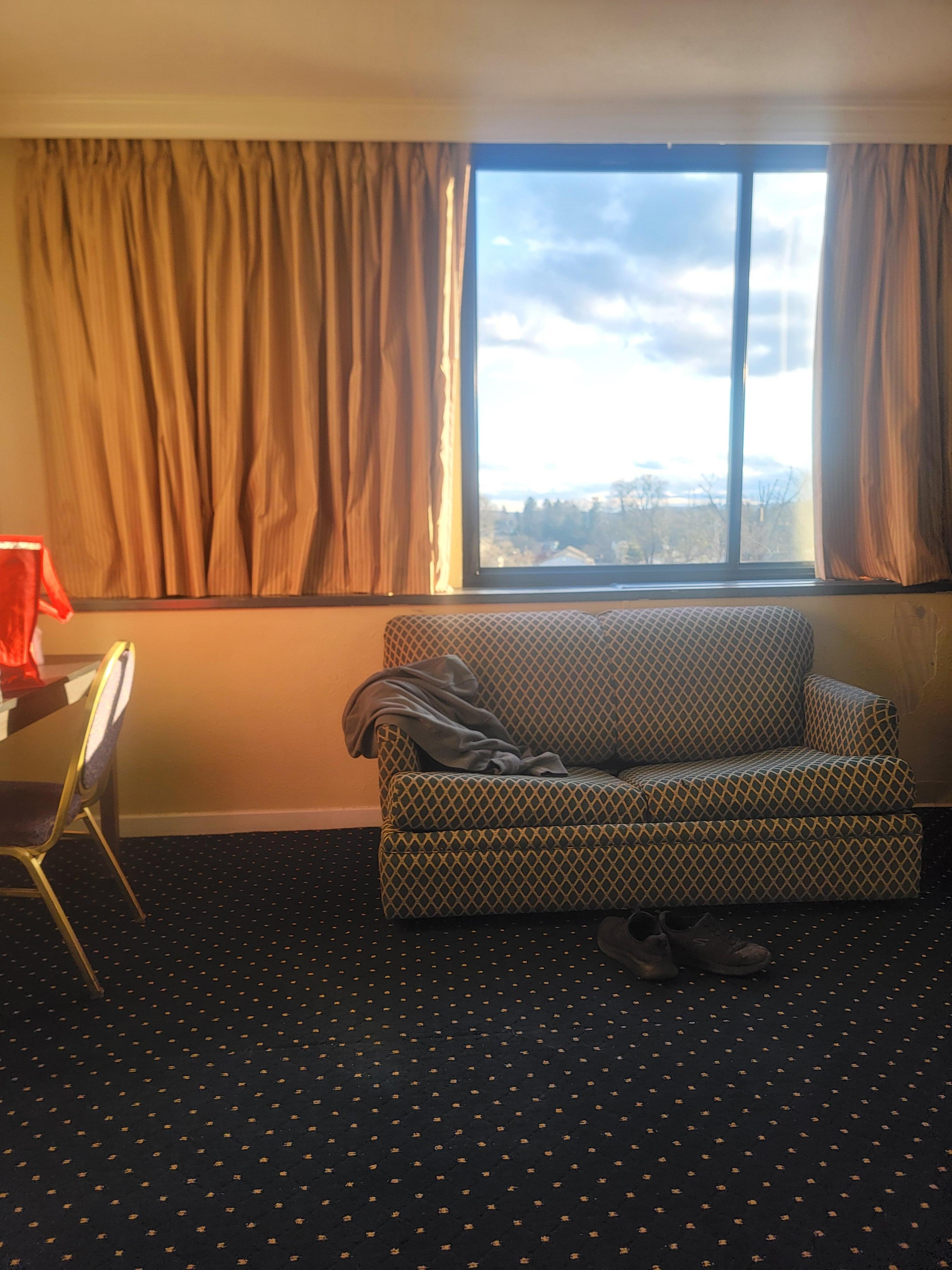 Couldn't sit on the sofa