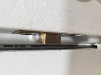Poor strike install to main door.
