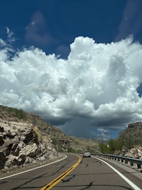 Driving up on the Catalina highway.