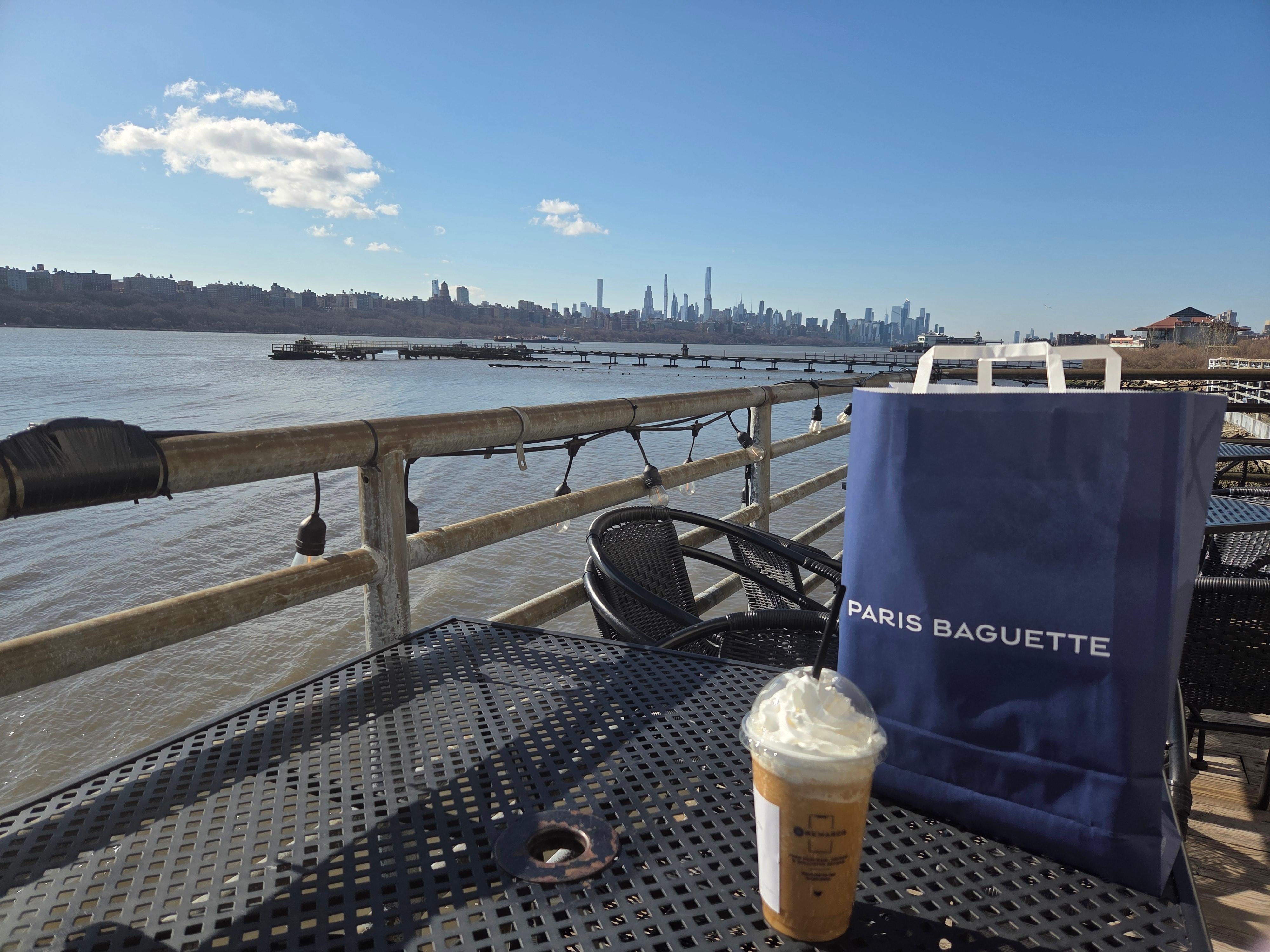 Bakery and coffee with a view. 2 minute walk