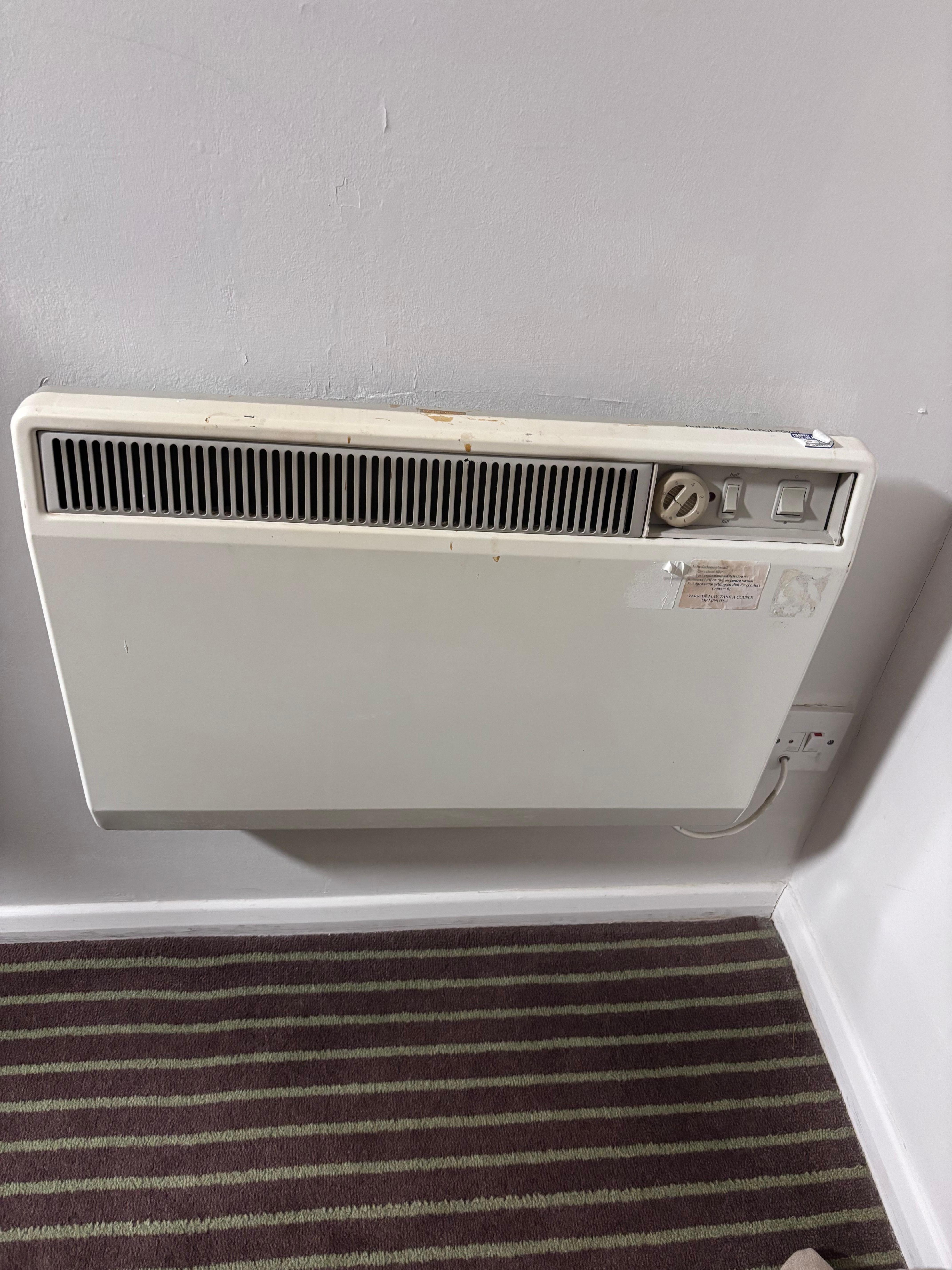 Heater looks like it’s been over heating 