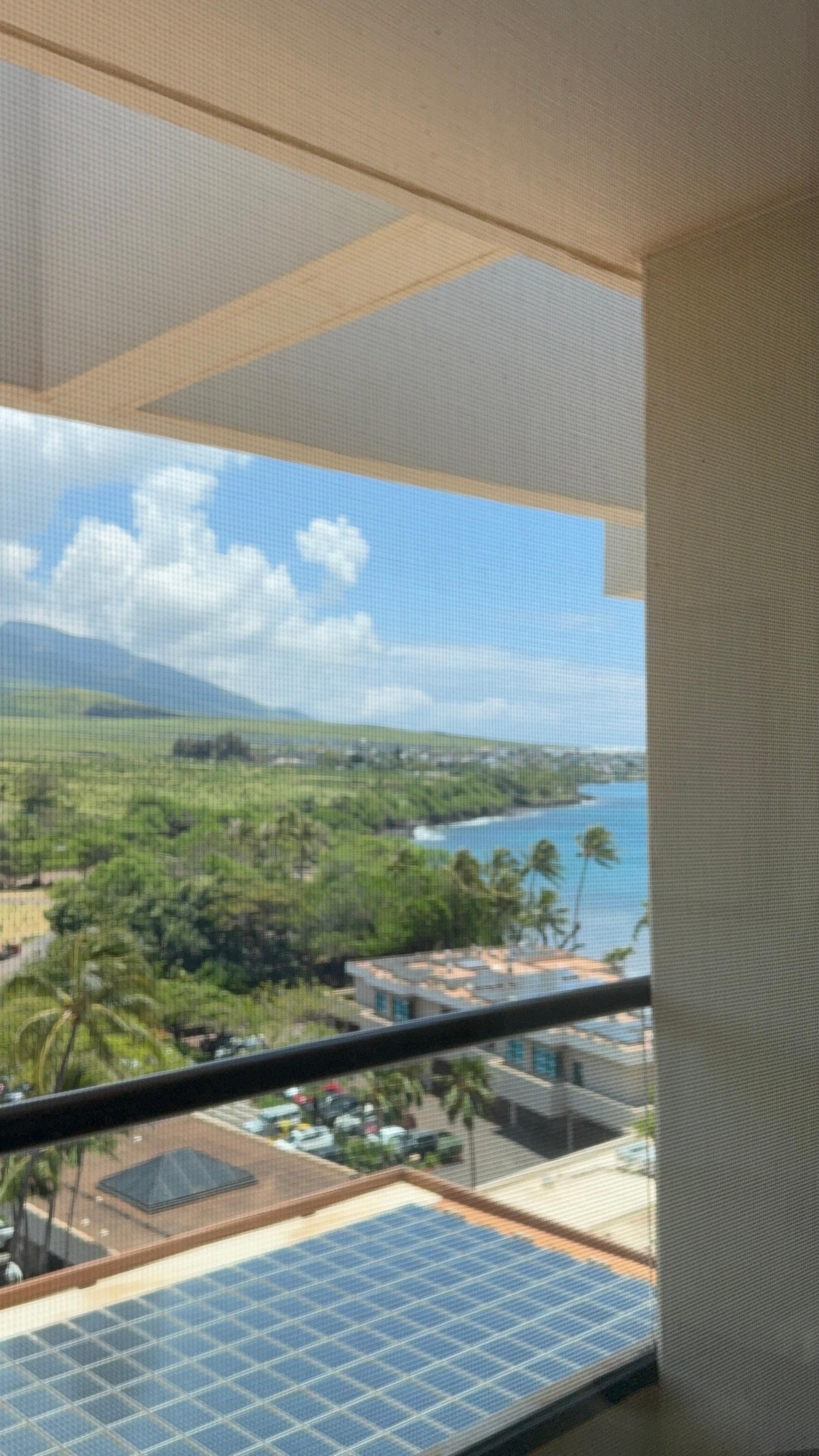 Partial ocean view on the highest floor
