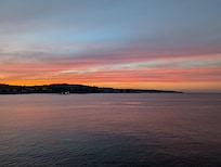 Sunset from the shared balcony