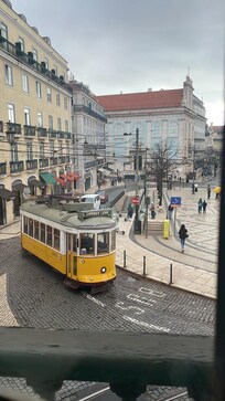 Blick währen Frühstück