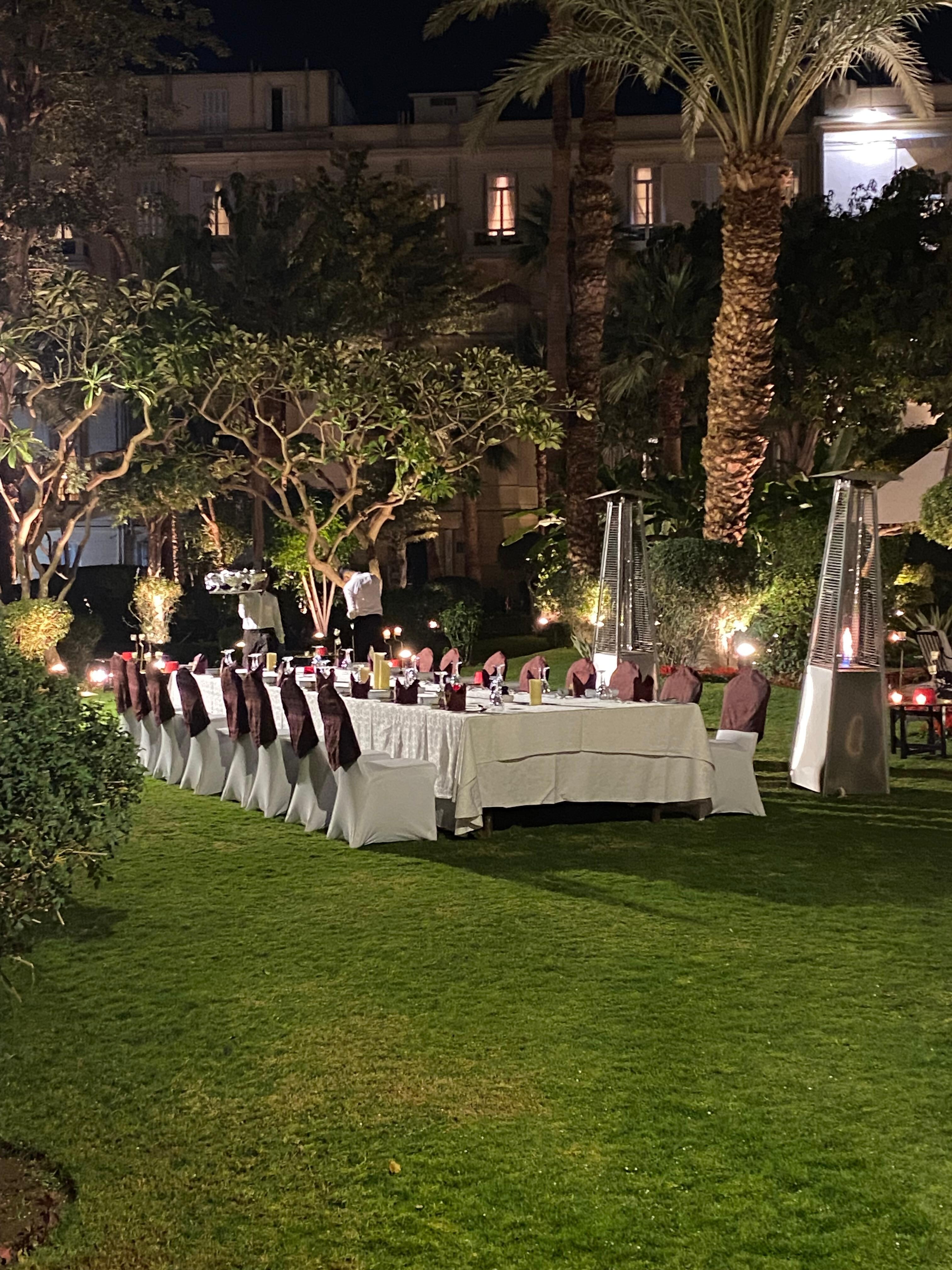 Private dining at the bbq area 