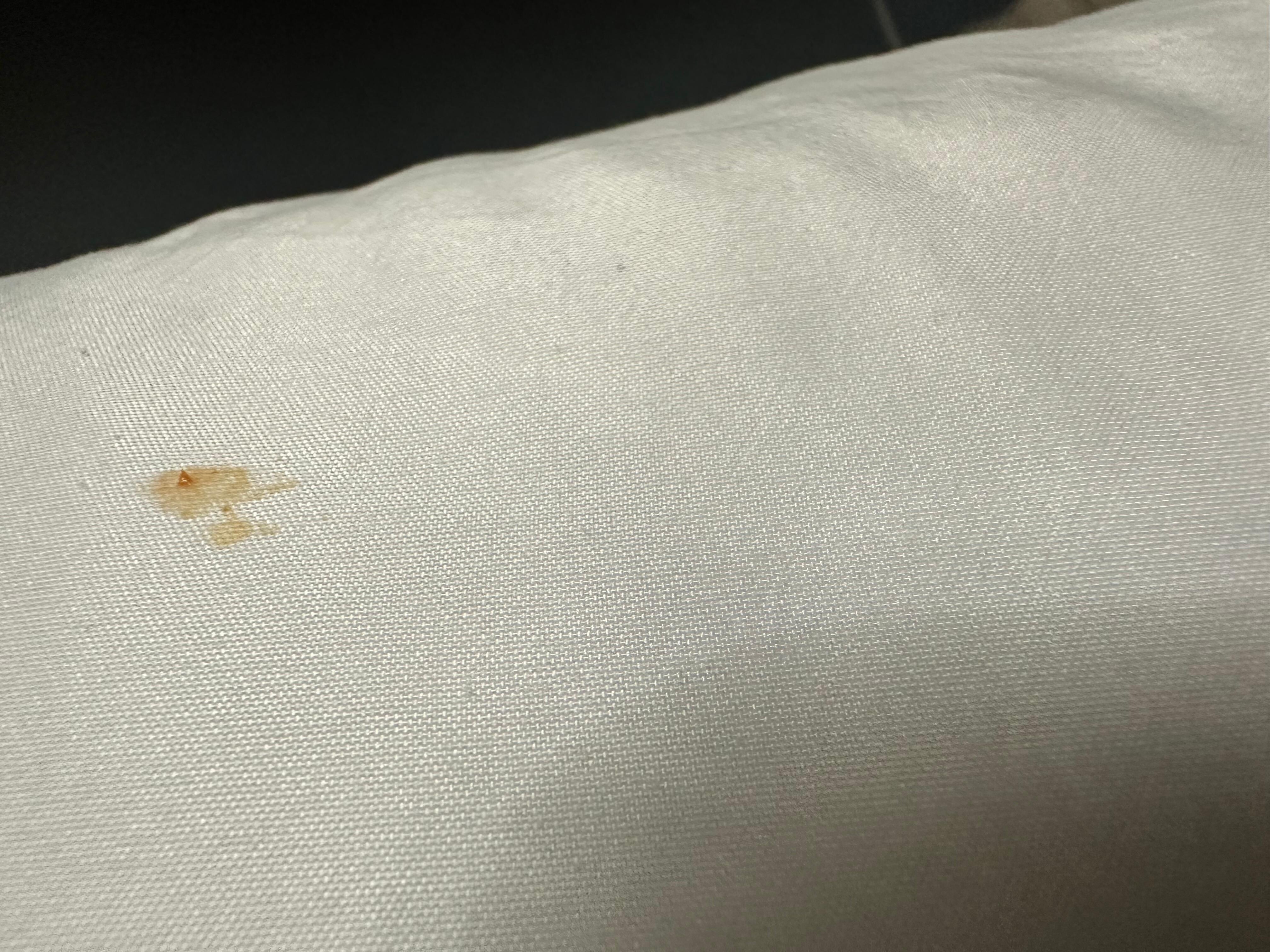 Stain on sheet