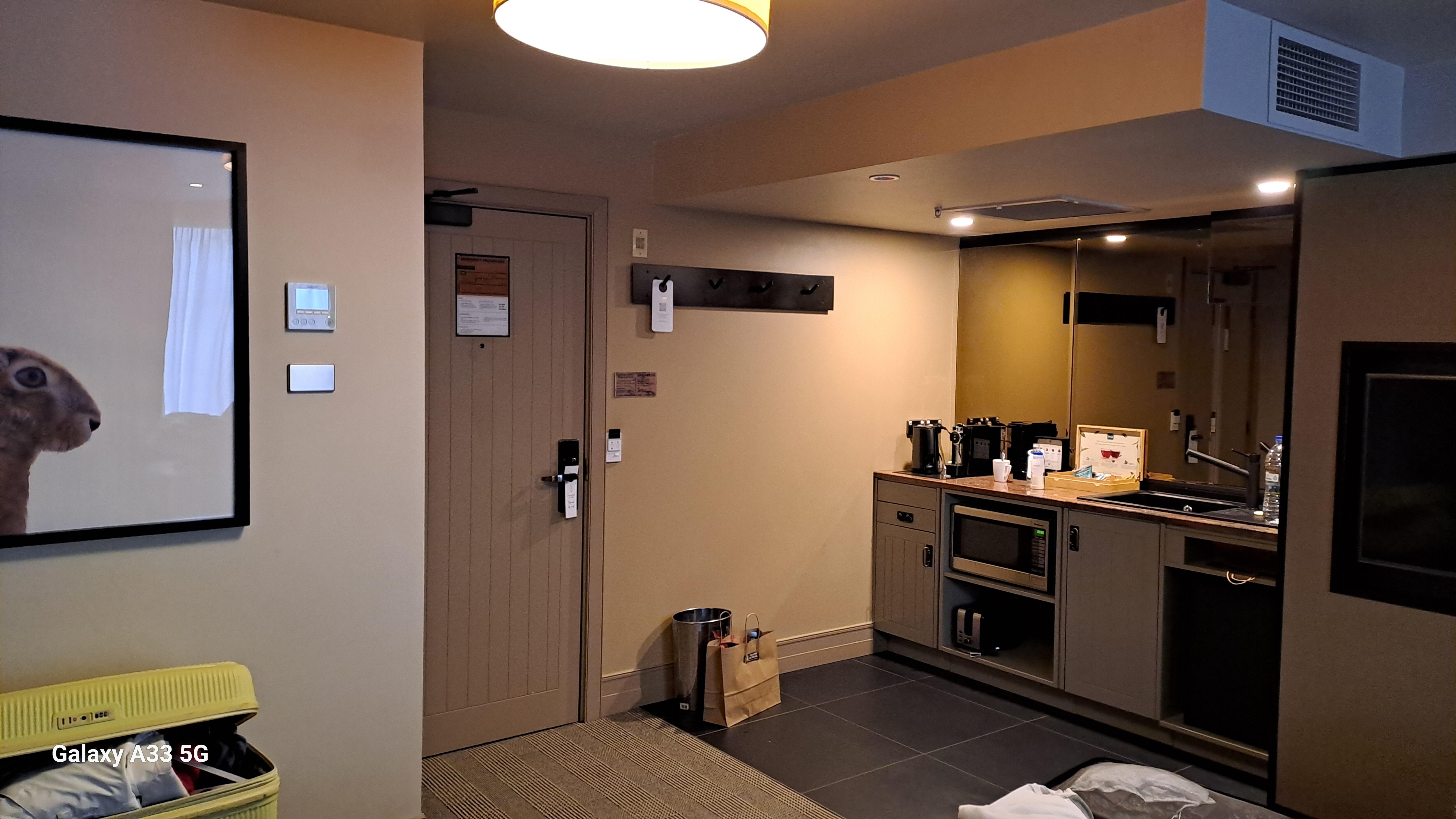 Alpine suite wet bar and entrance