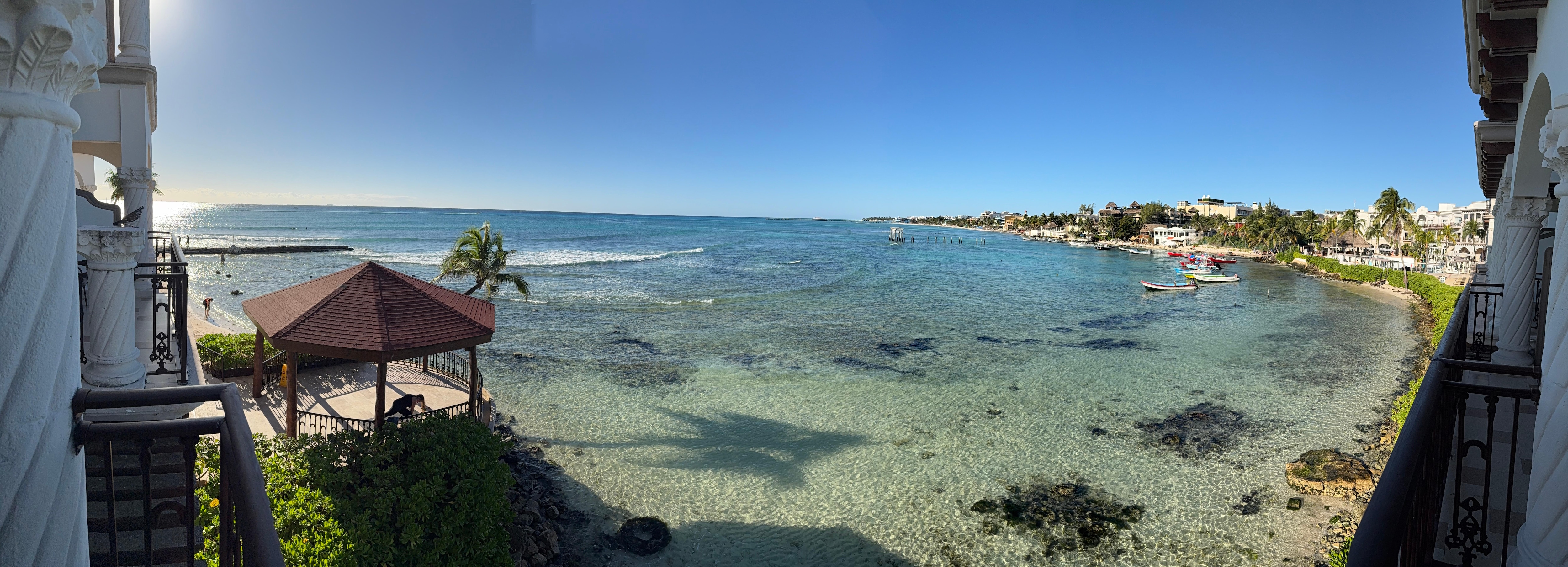 Panoramic view from room balcony