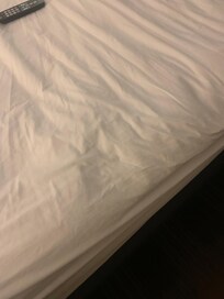 Sheets look like they were slept in