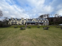 The Coullin Hills Hotel from the gardens.