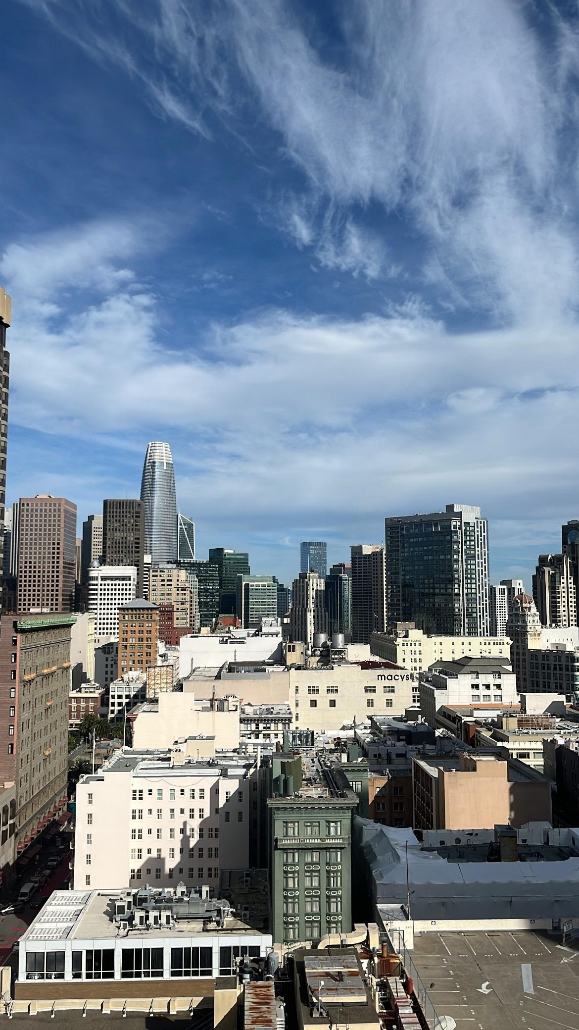 View from the room in the morning