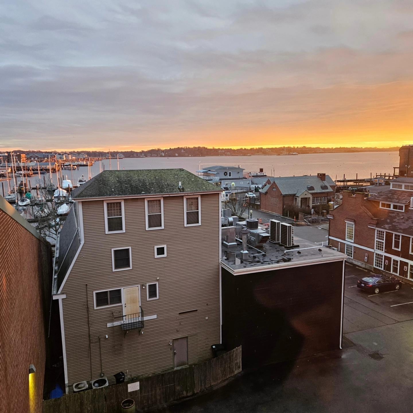 The "water view" from my hotel room. 