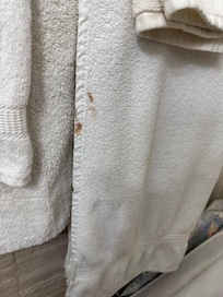 Stains on towels