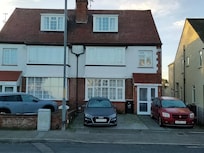 Front of house and parking