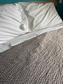 Burn holes on the bedding