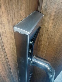 Le lecteur de carte de la porte de notre chambre