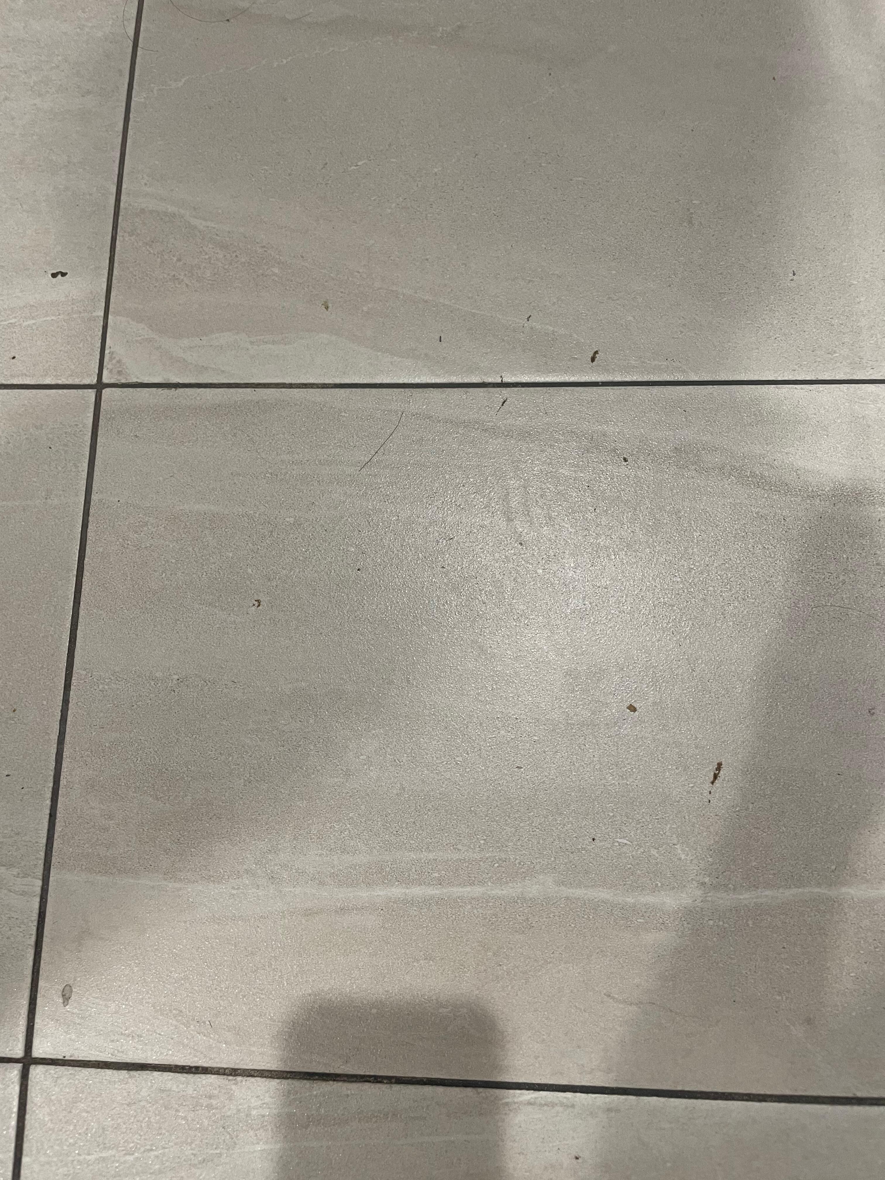 Dirty bathroom floor