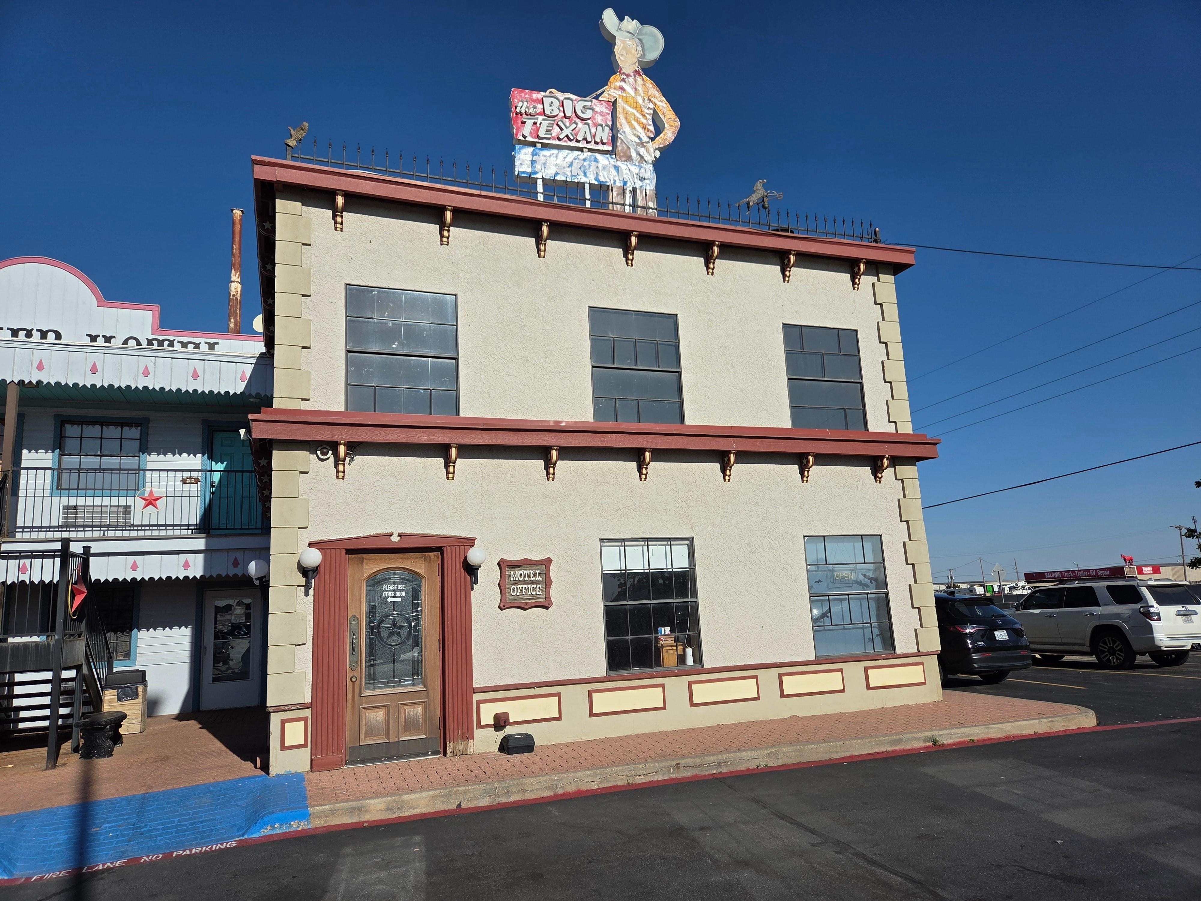 The outside of the room (upstairs) with evidently FAKE WINDOWS. 