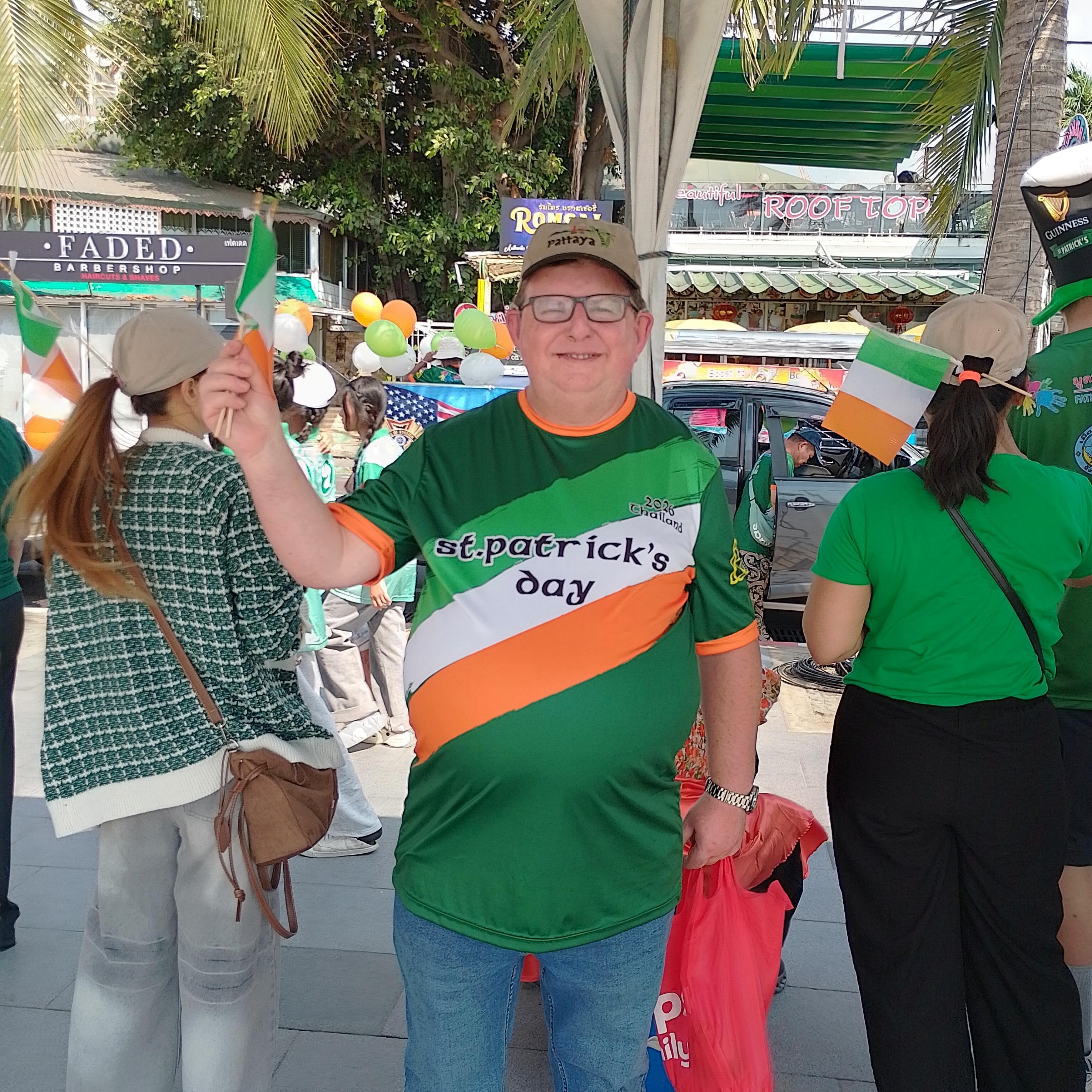 St Patrick day parade Pattaya Thailand best day ever.