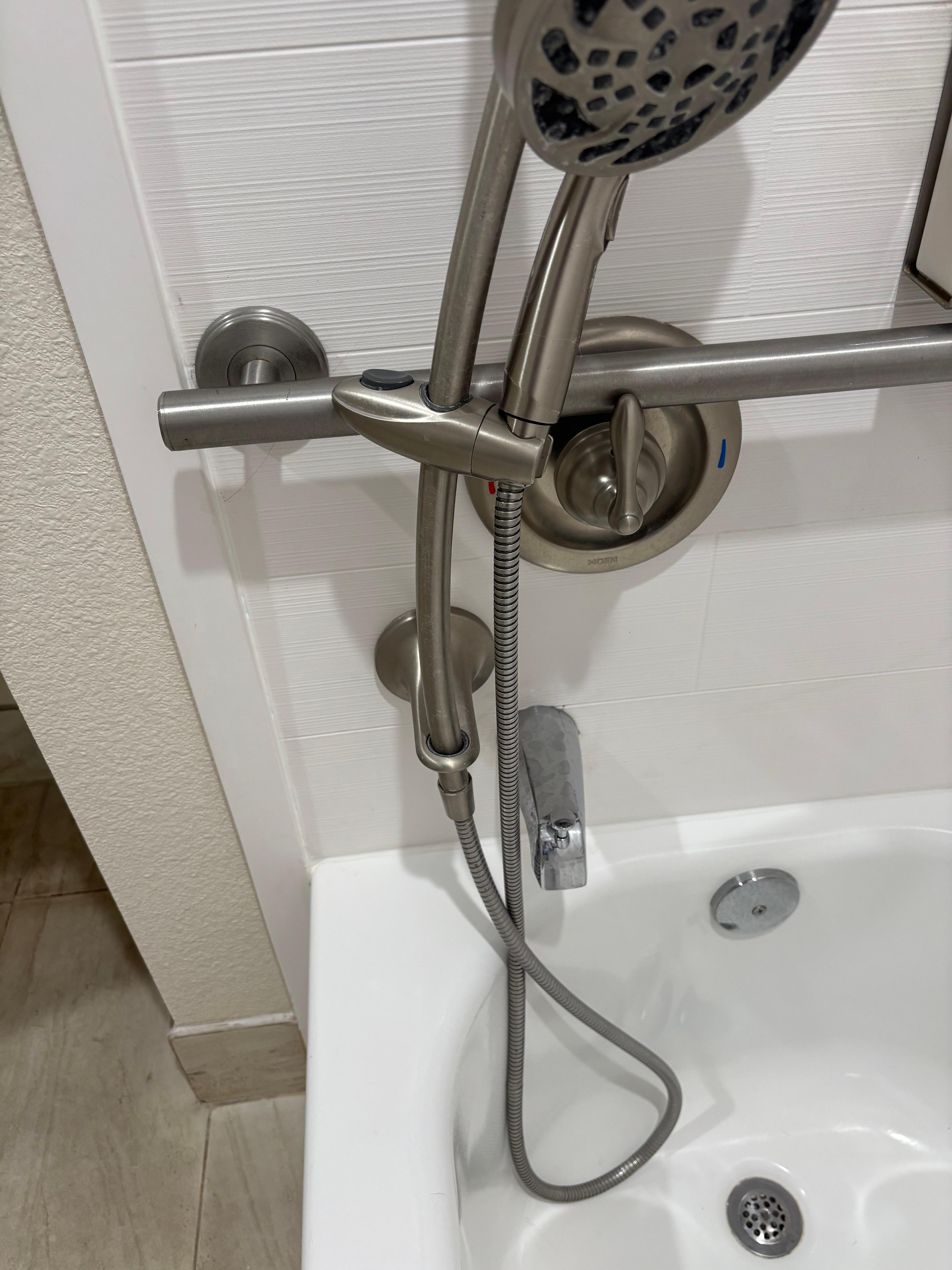 Shower with no hot water and had to bend over to take a shower!