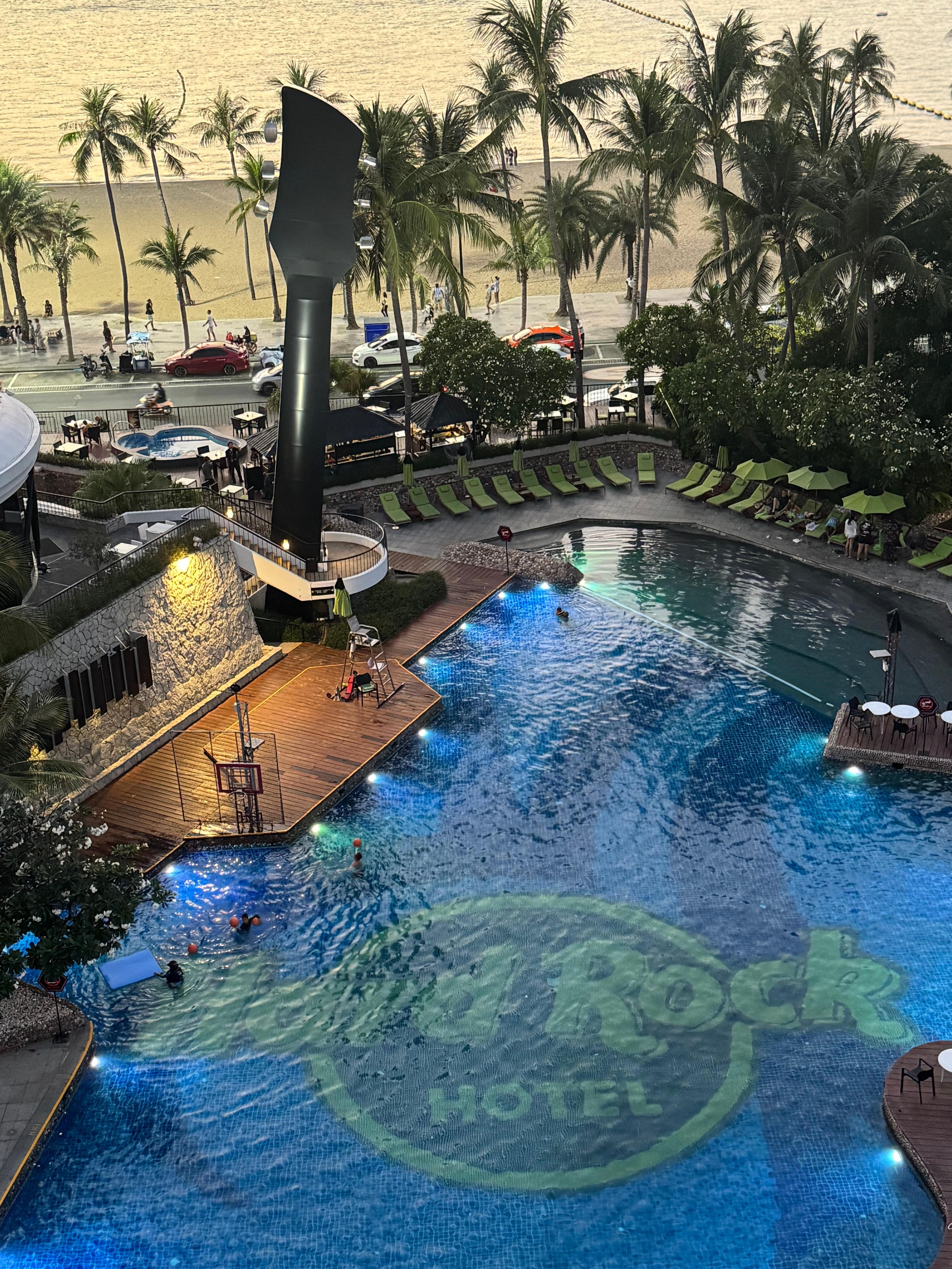 View from the balcony. 