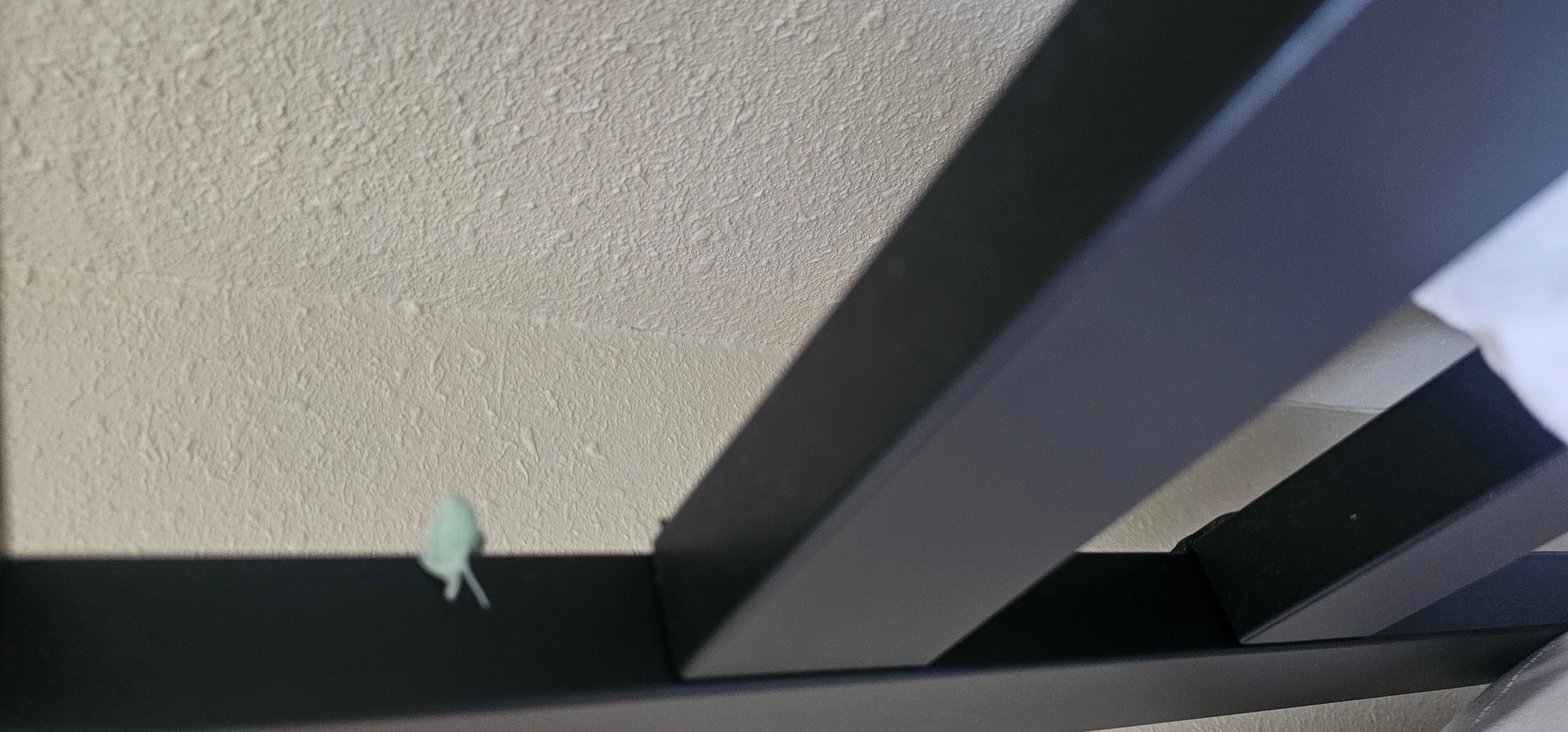 Gum on the headboard 
