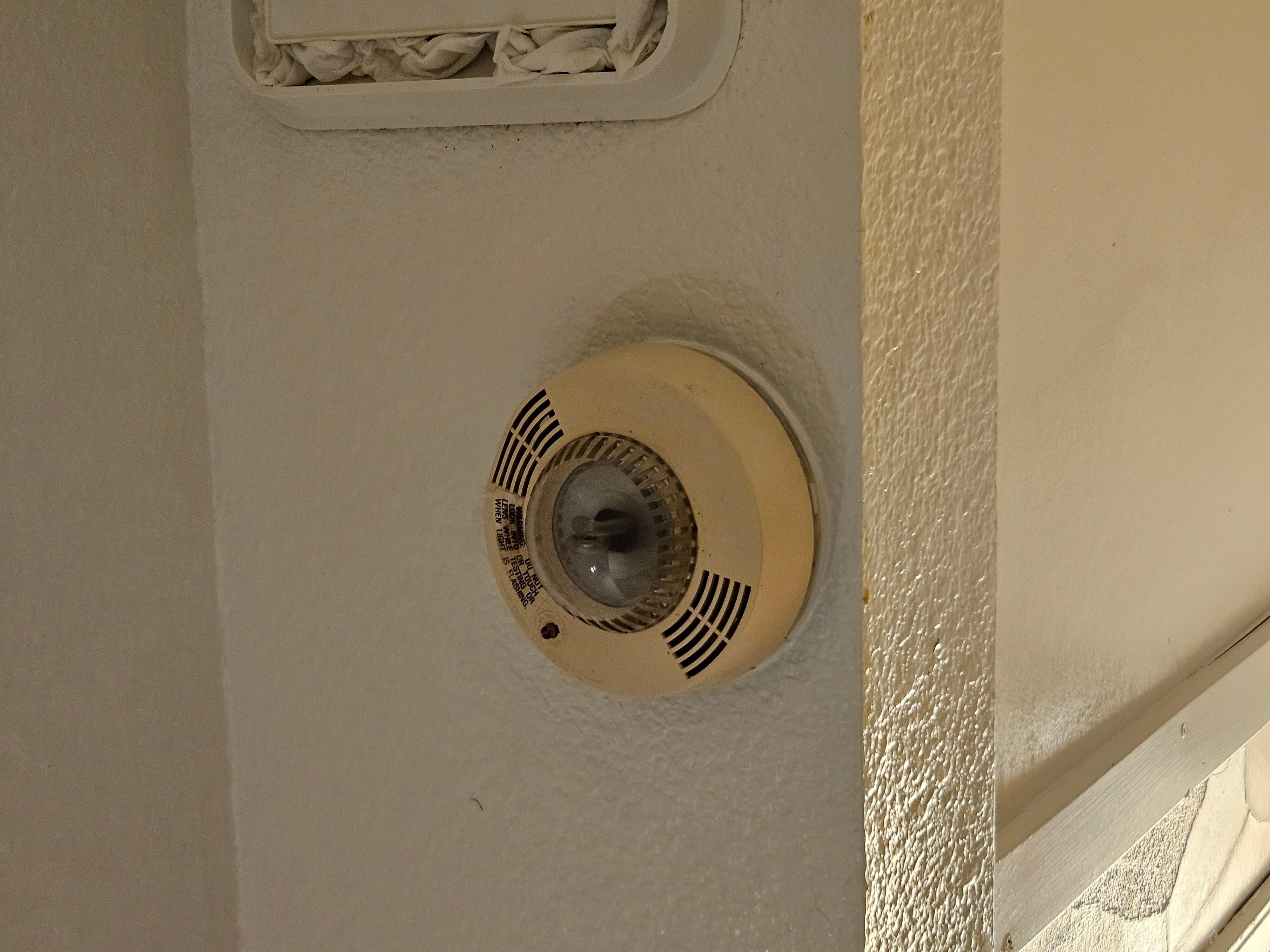 Bathroom smoke detector 