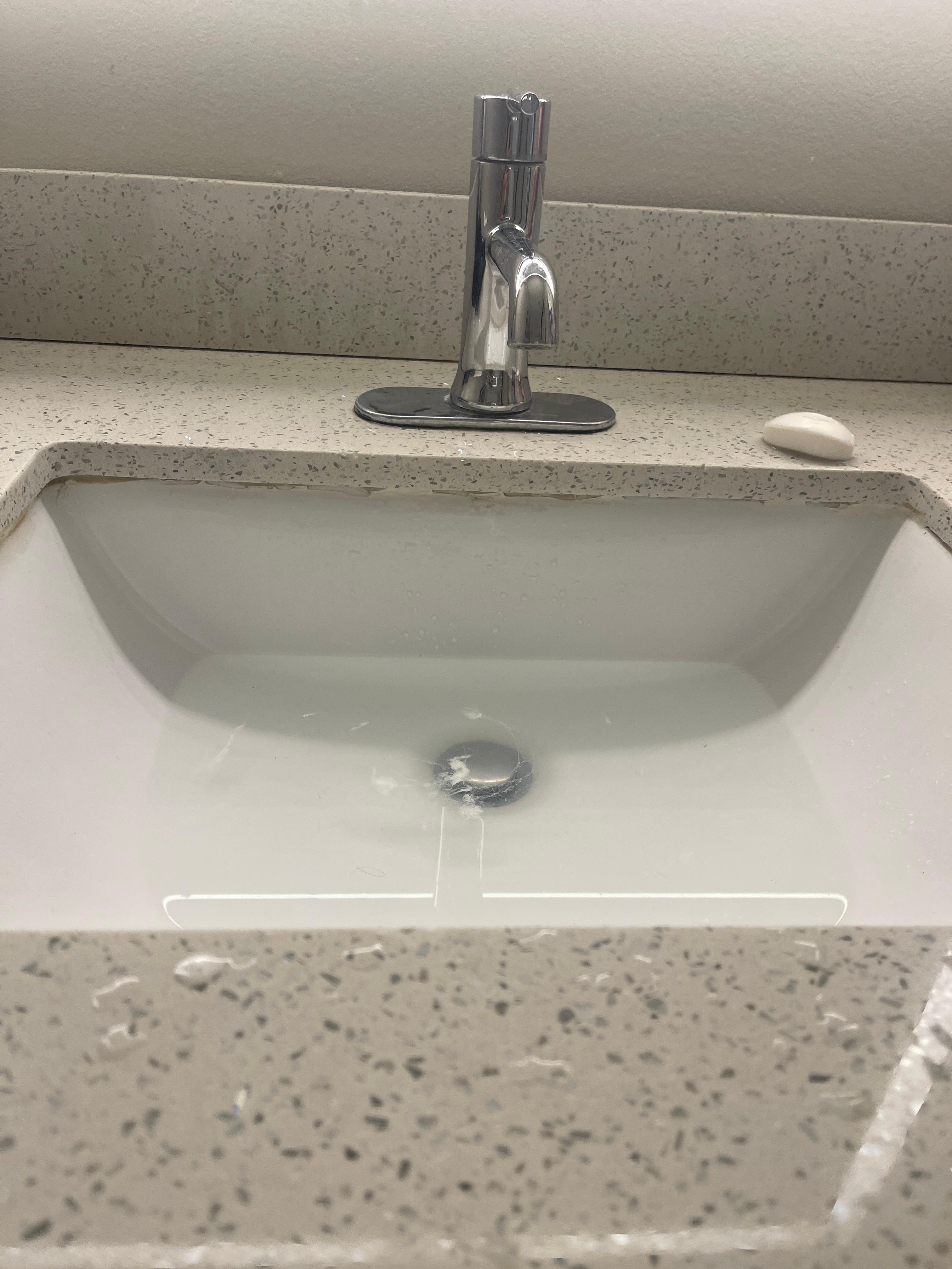 Clogged sink in our room