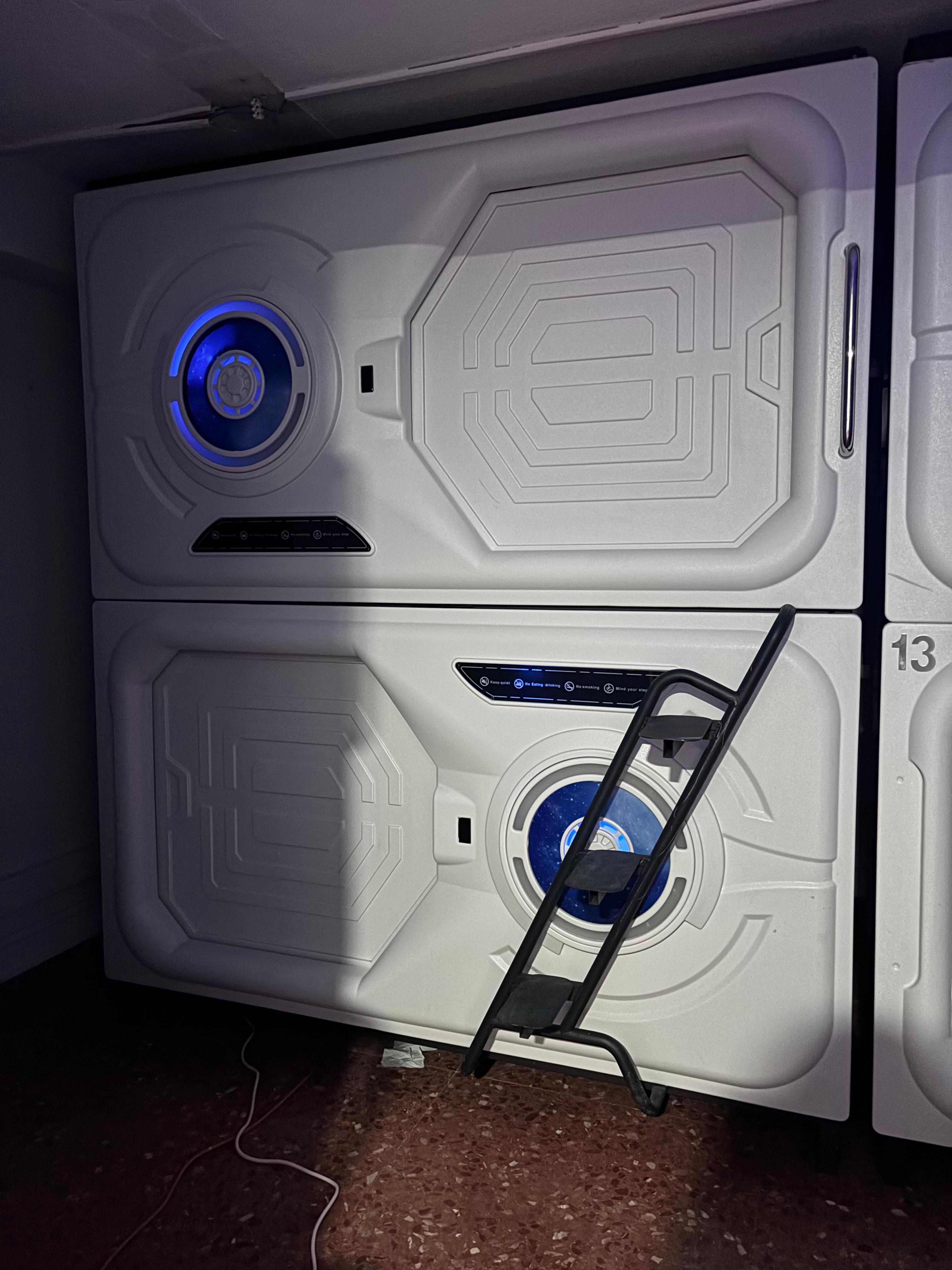 Outside the capsule