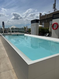 The pool on the roof.