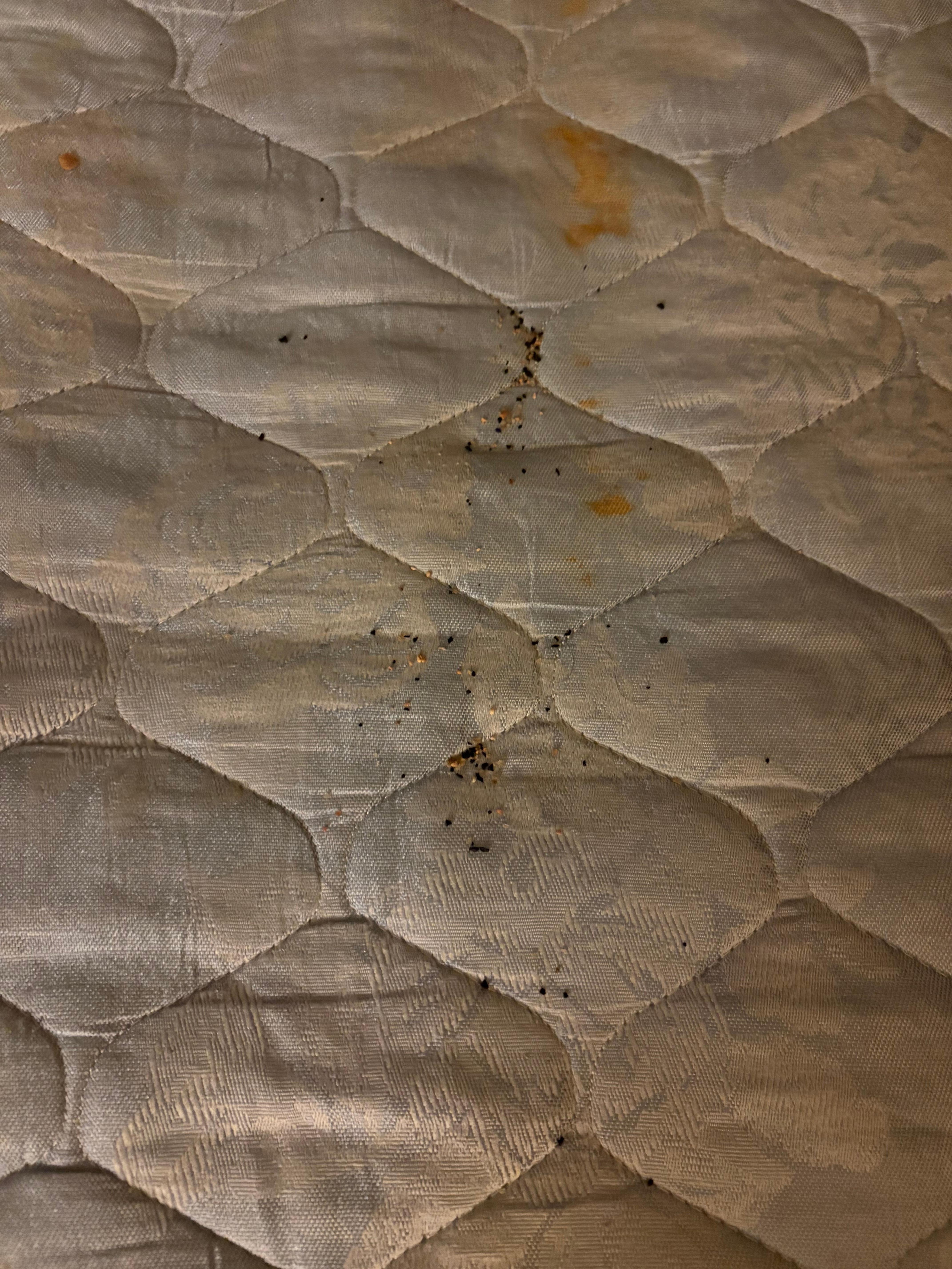 Stained mattress