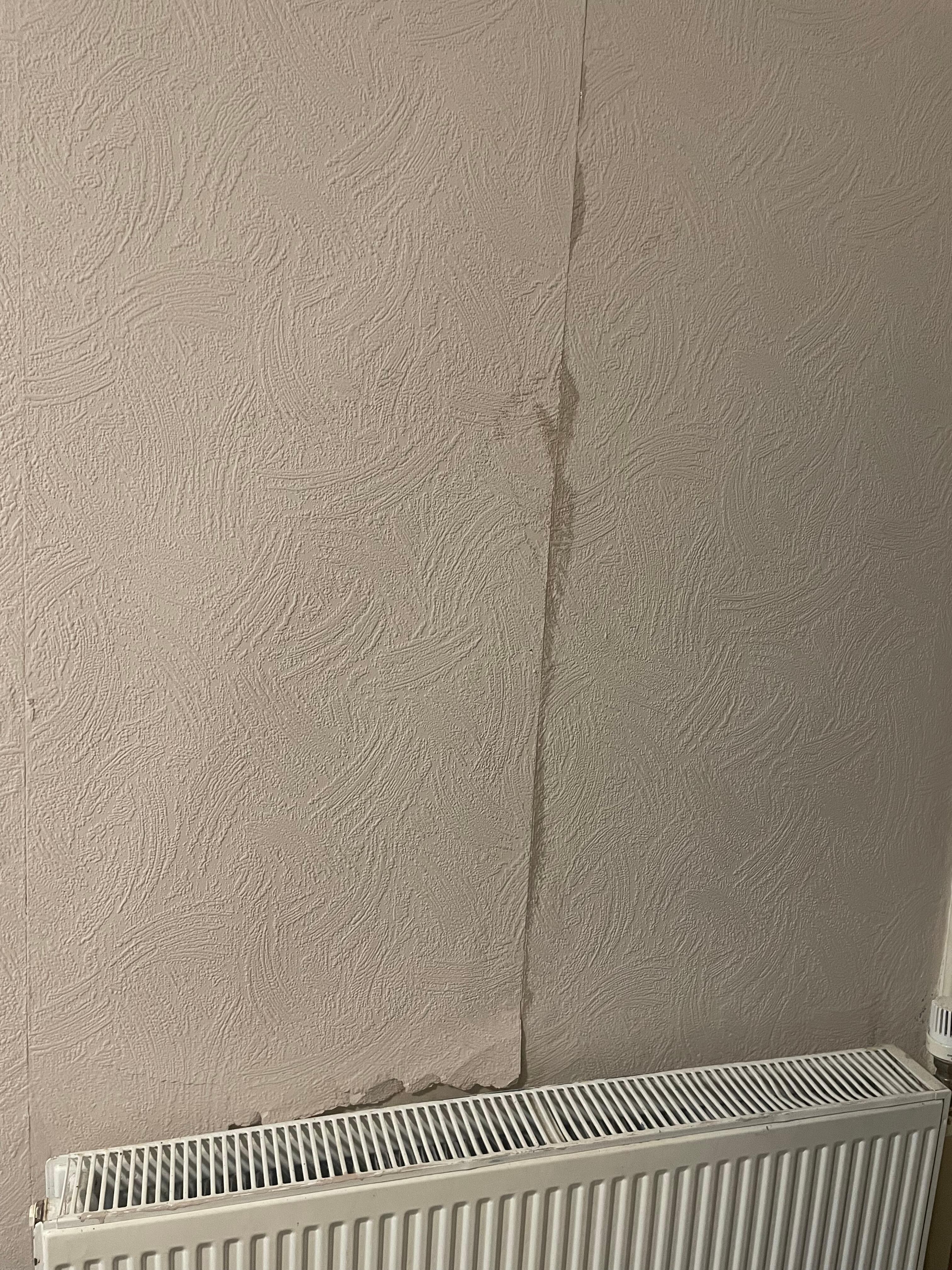 Paper peeling off the walls 