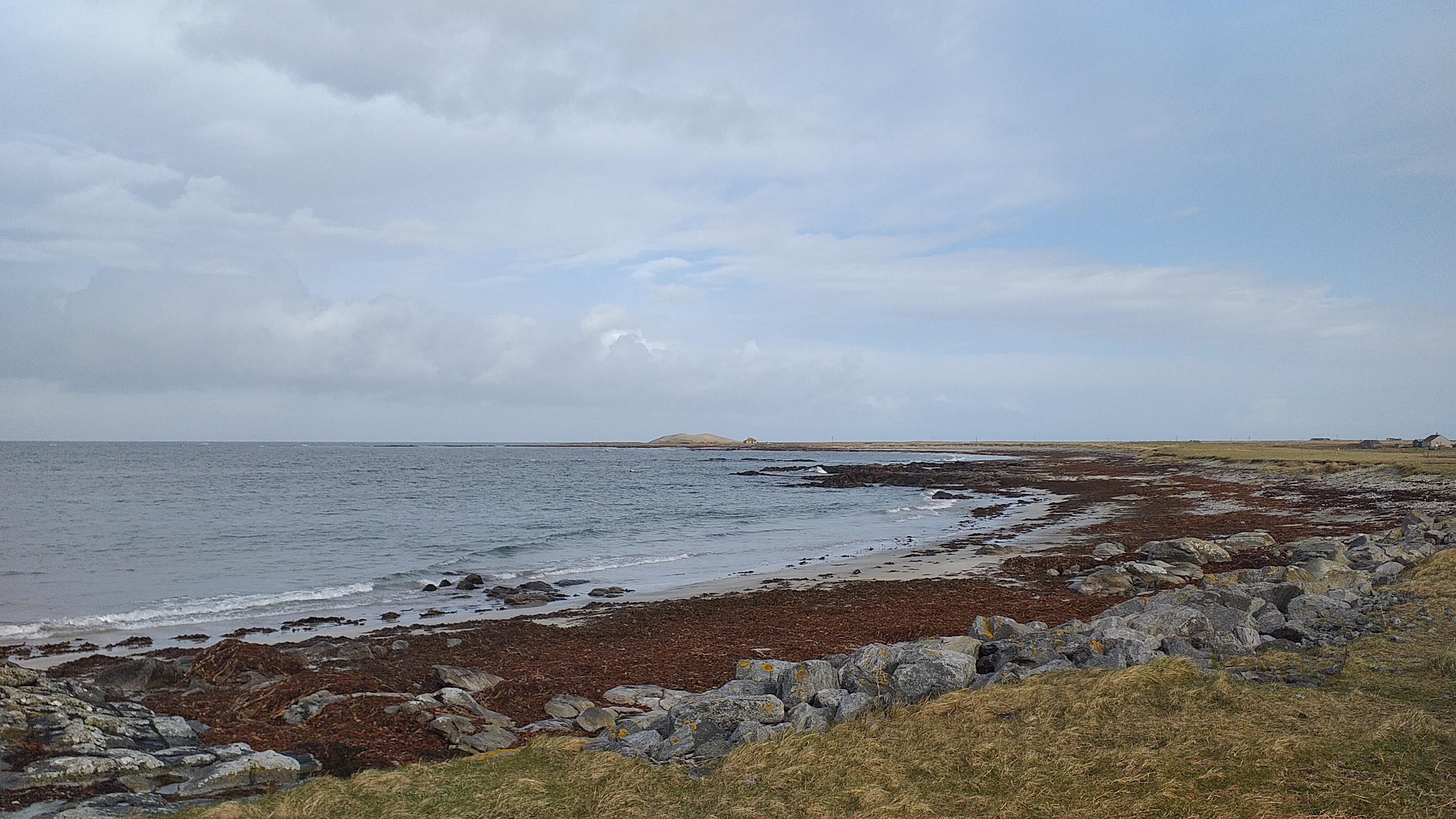 View walking away from the hotel westwards