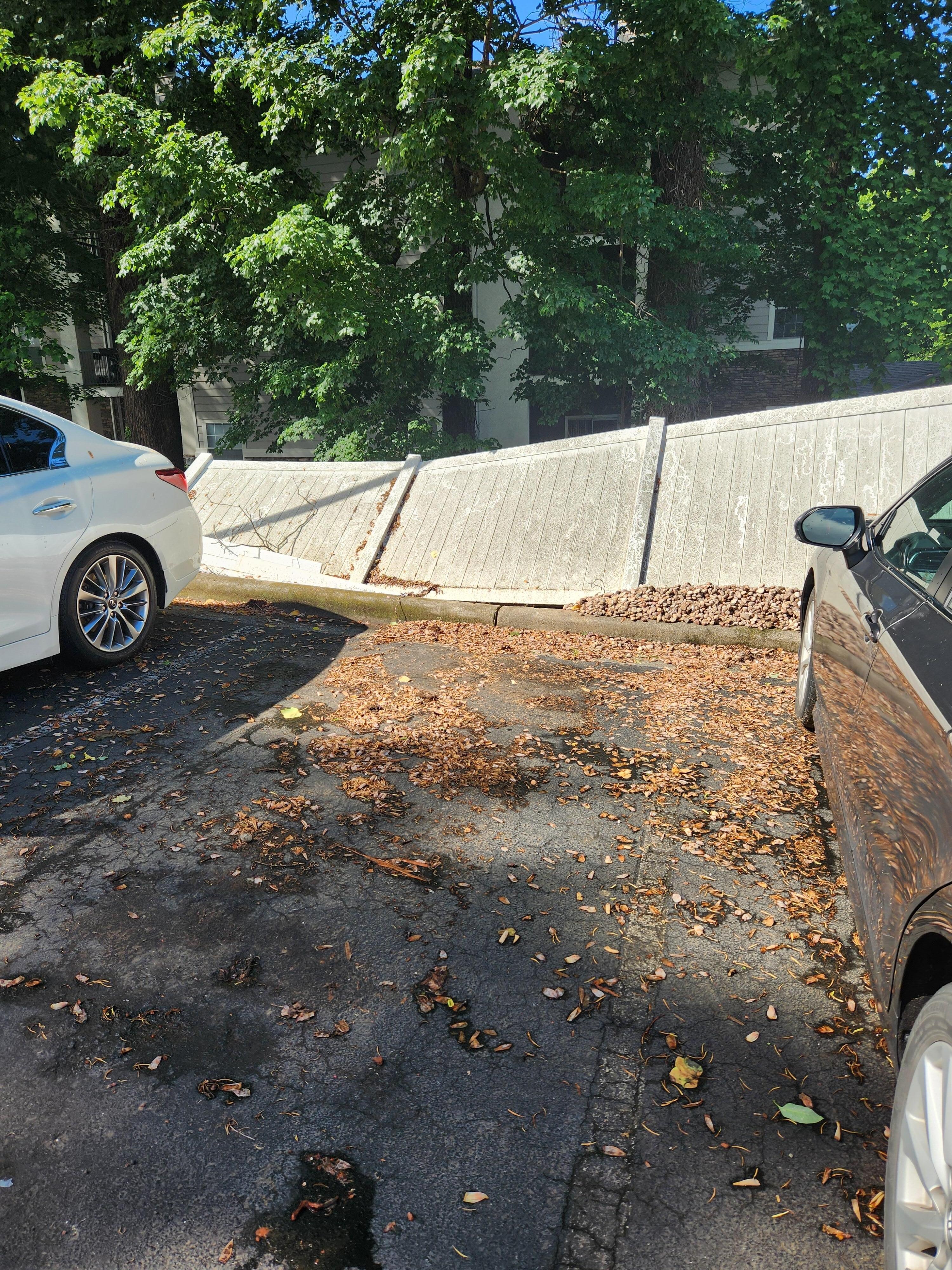 Also from the parking lot. The other side is a cliff