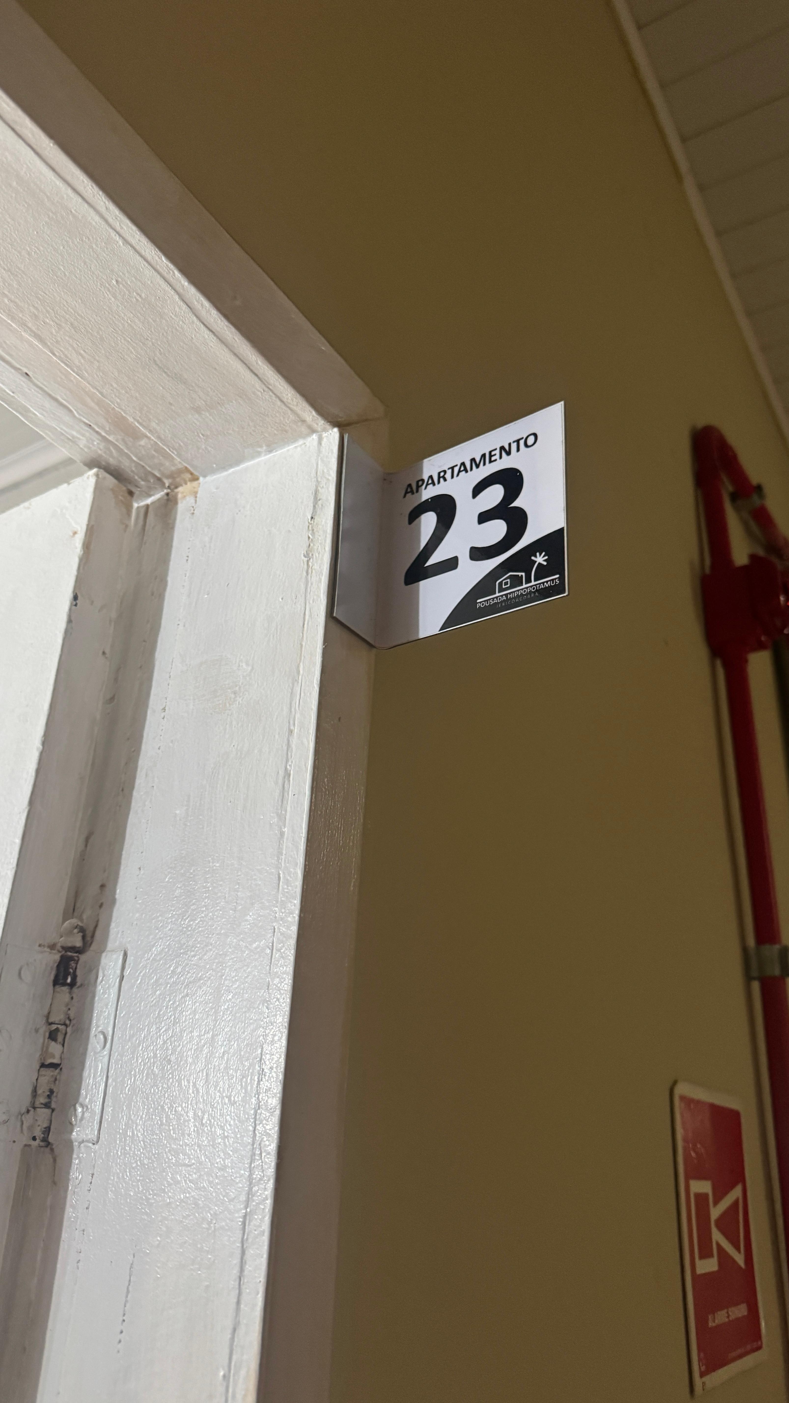 Indicação dos quartos 