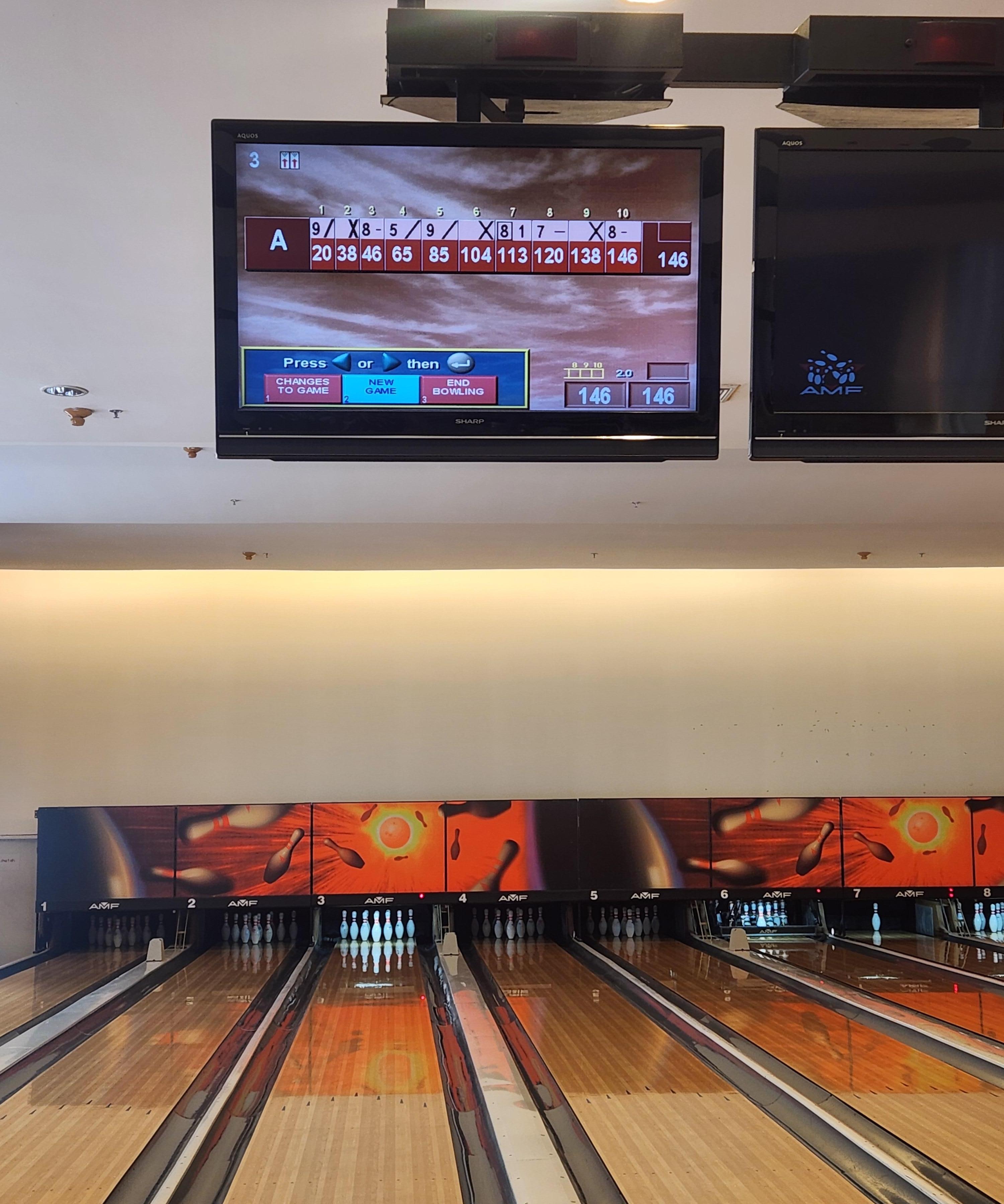 Onsite bowling alley
