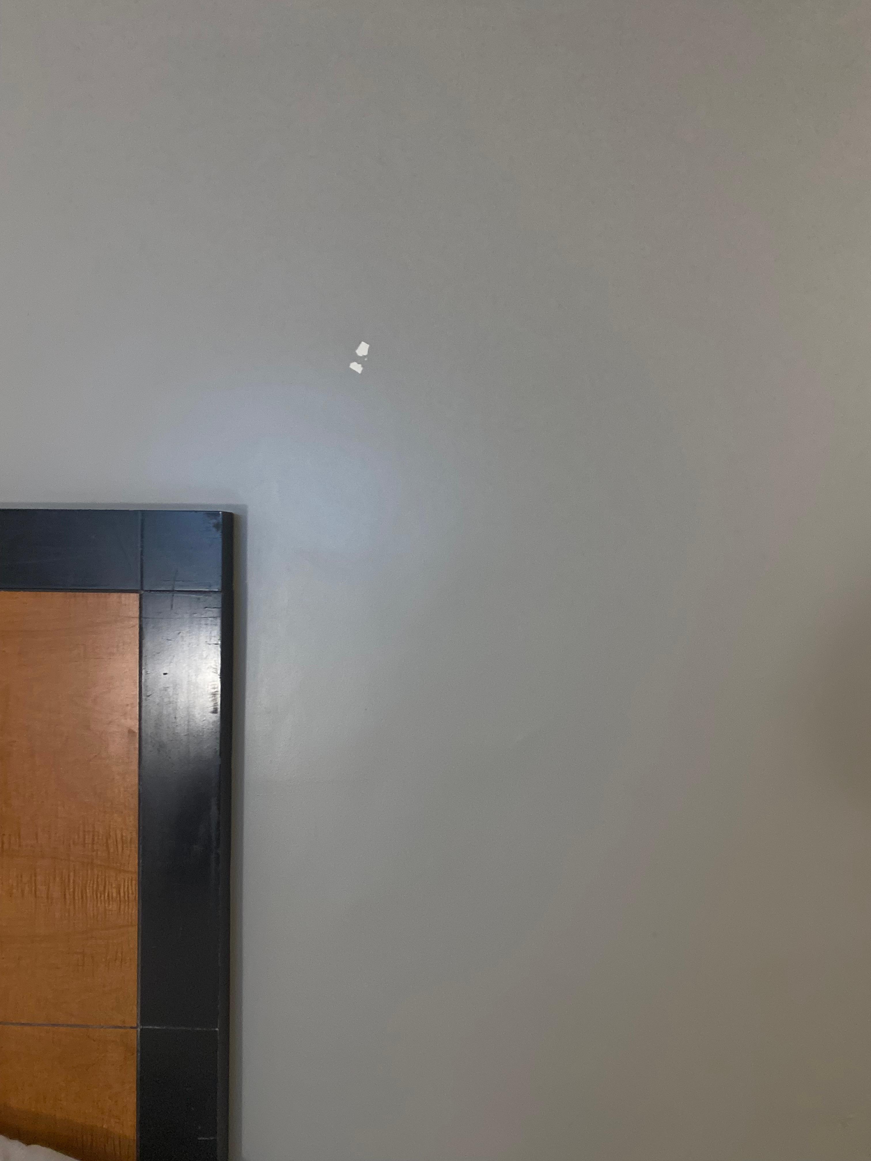 Damage on the wall we did not do